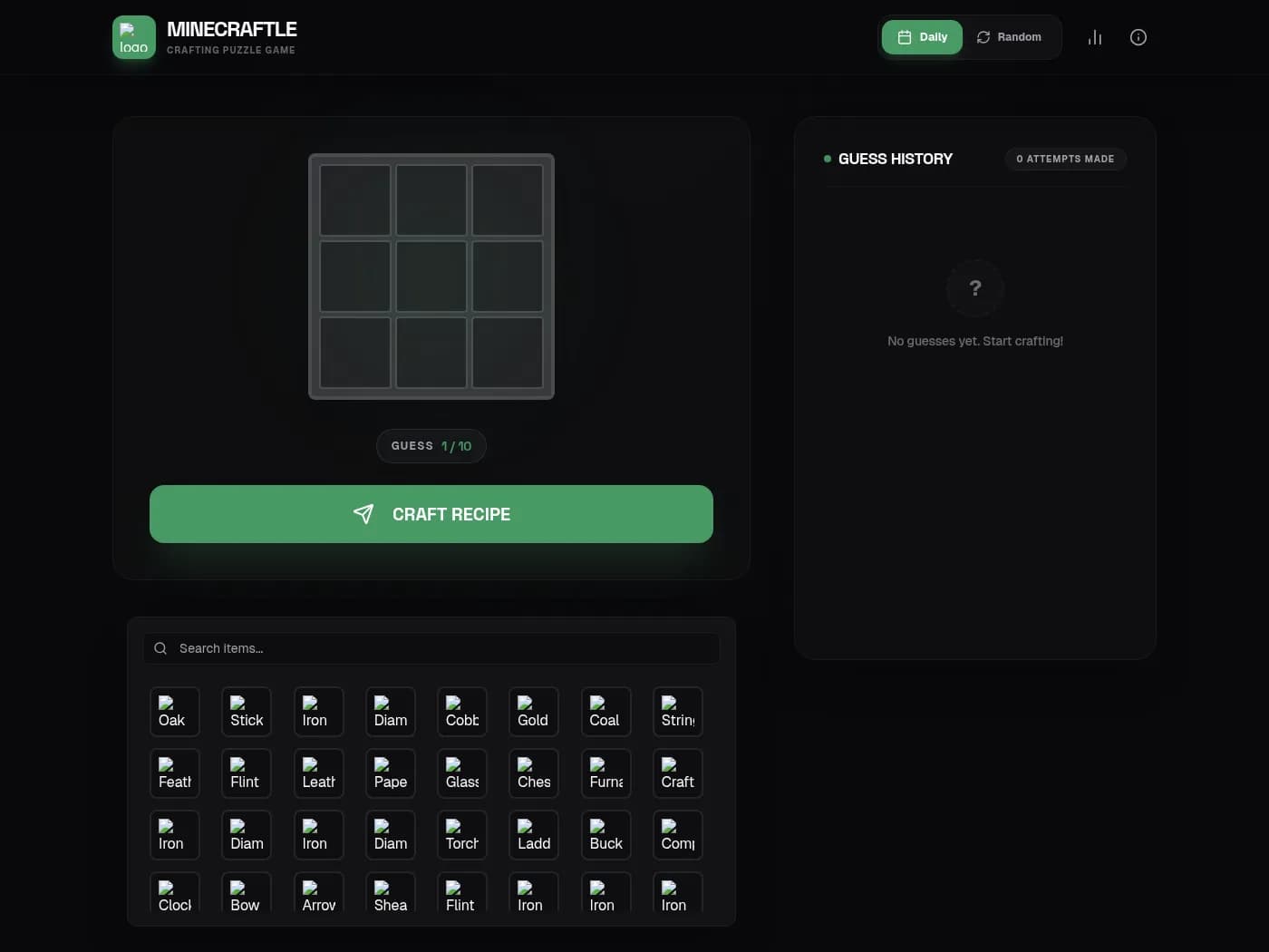 Minecraftle Clone