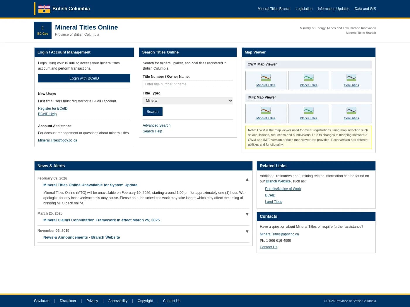 Mineral Titles Online Clone