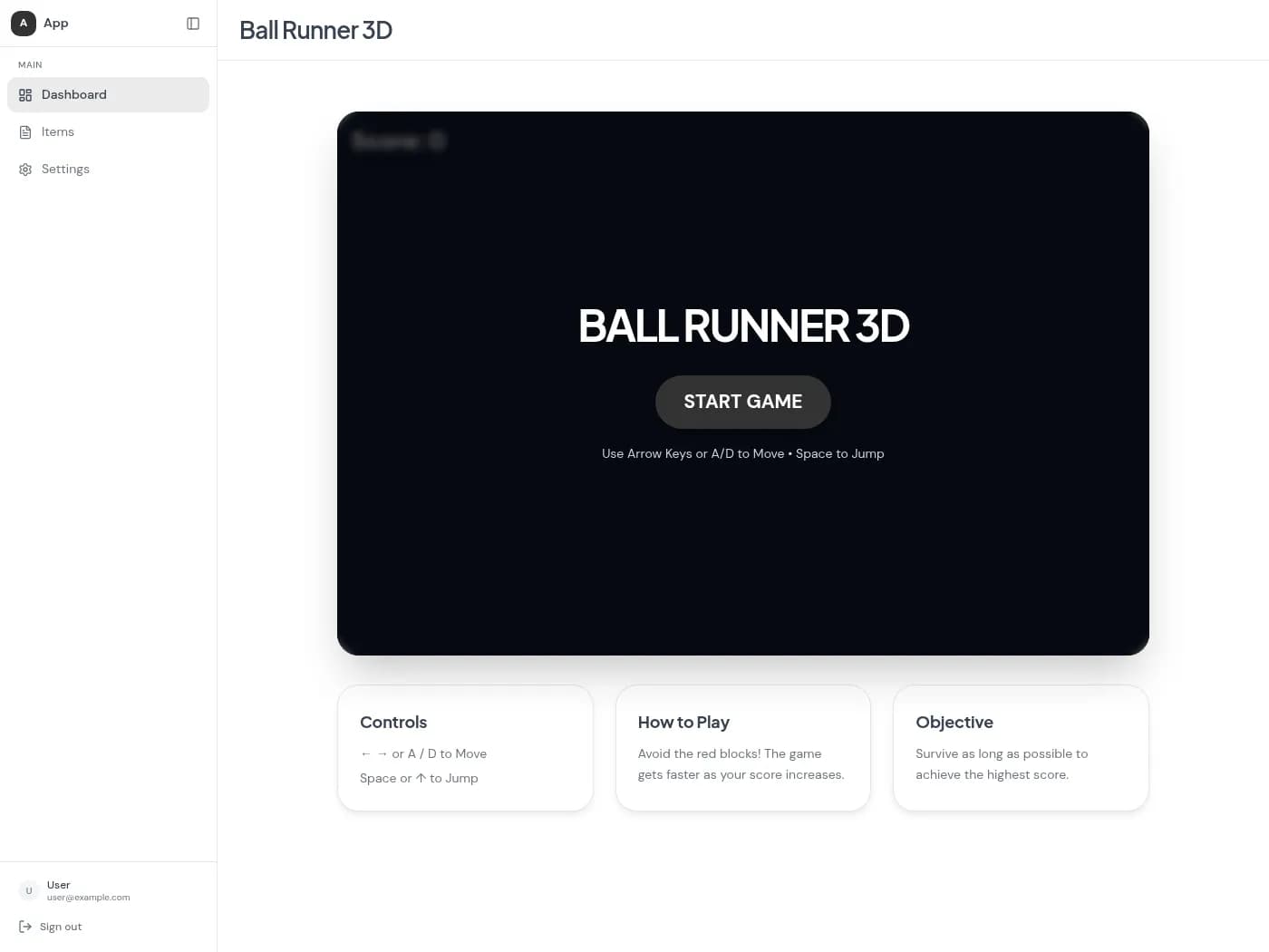 Mini 3D Game