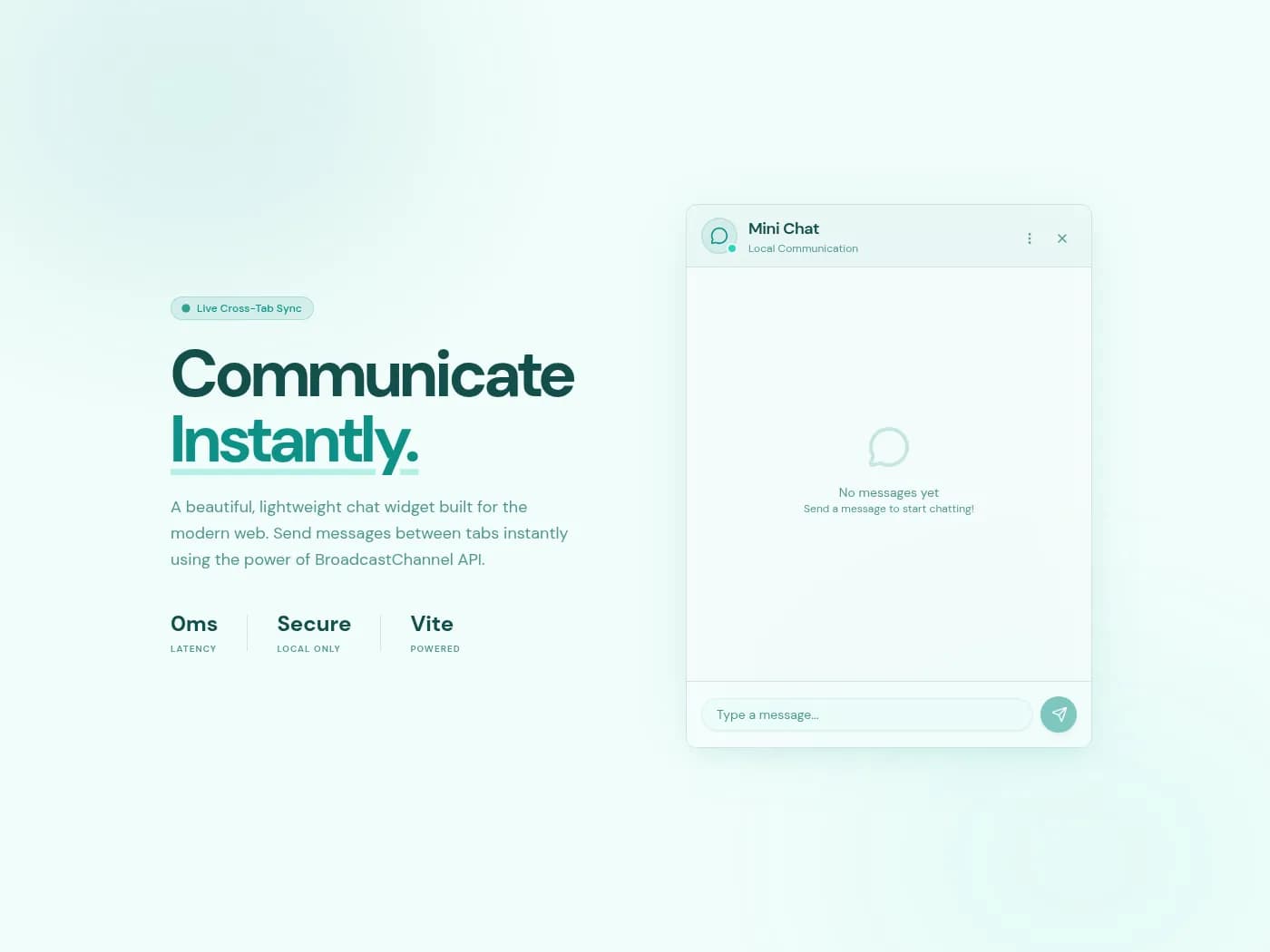 Mini Chat Widget
