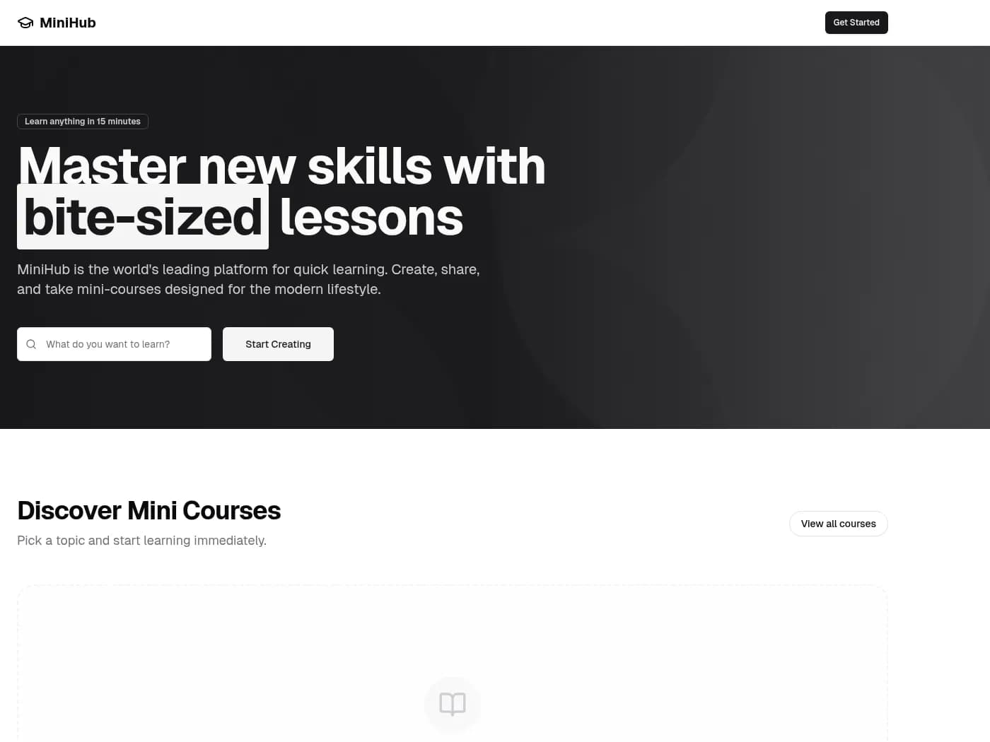 Mini Course Hub