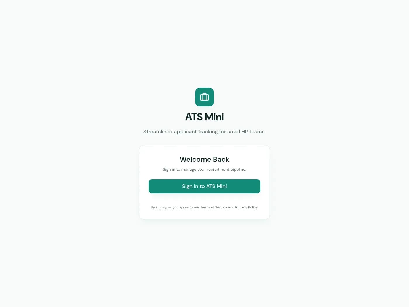 Mini HR ATS