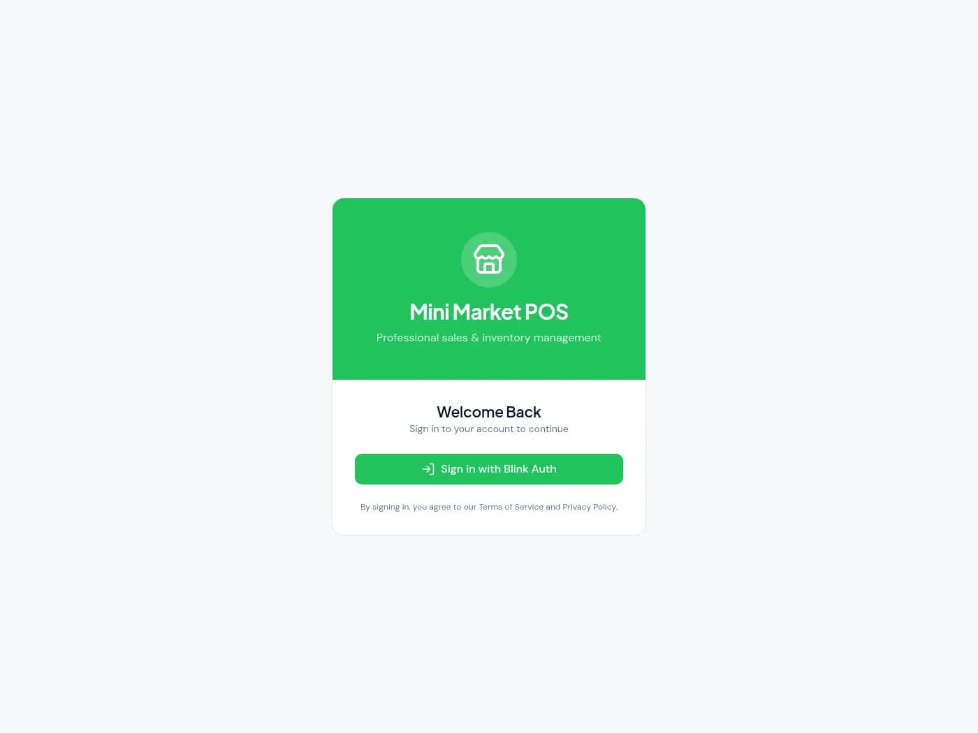 Mini Market POS Web