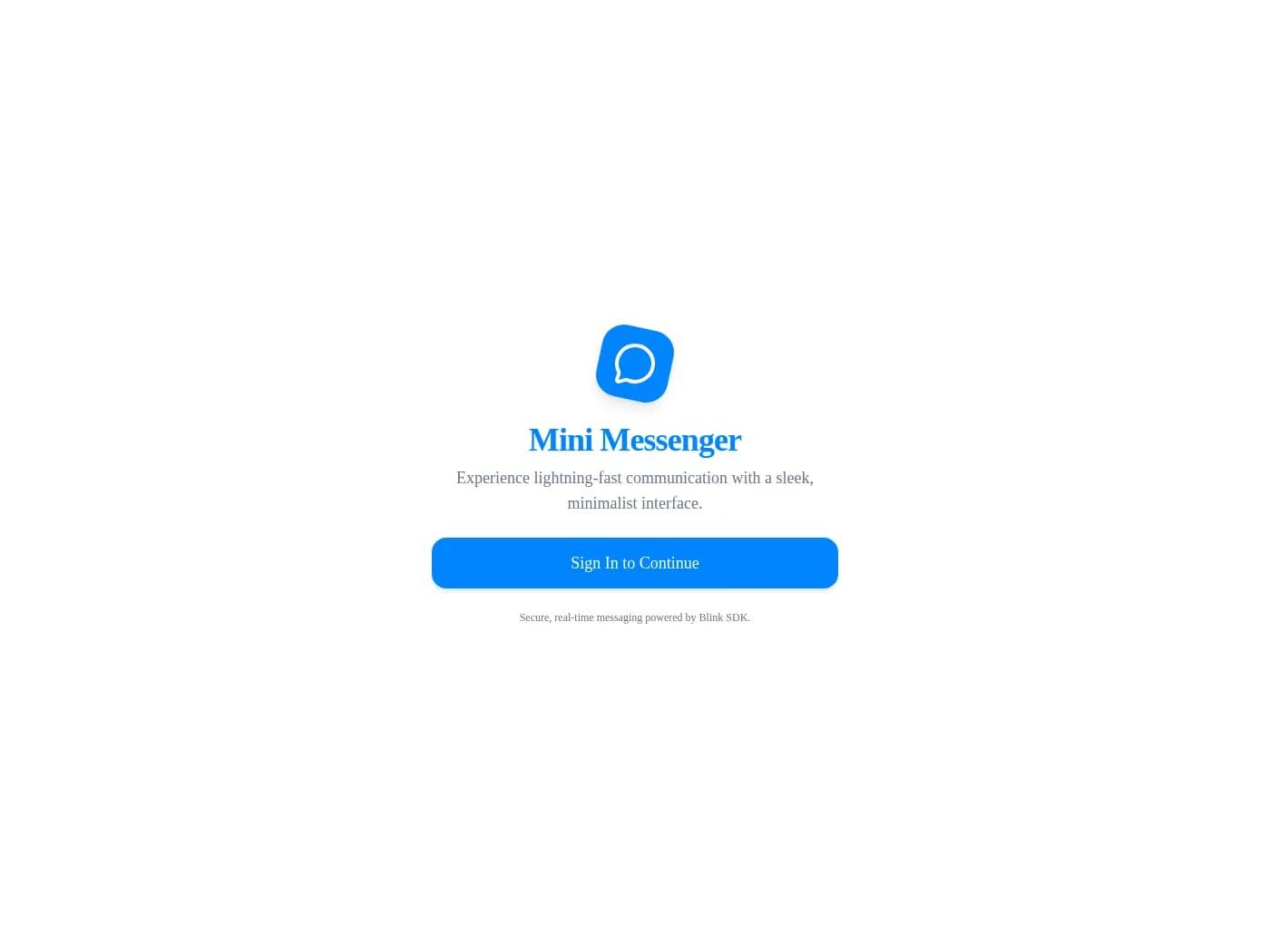 Mini Messenger Clone