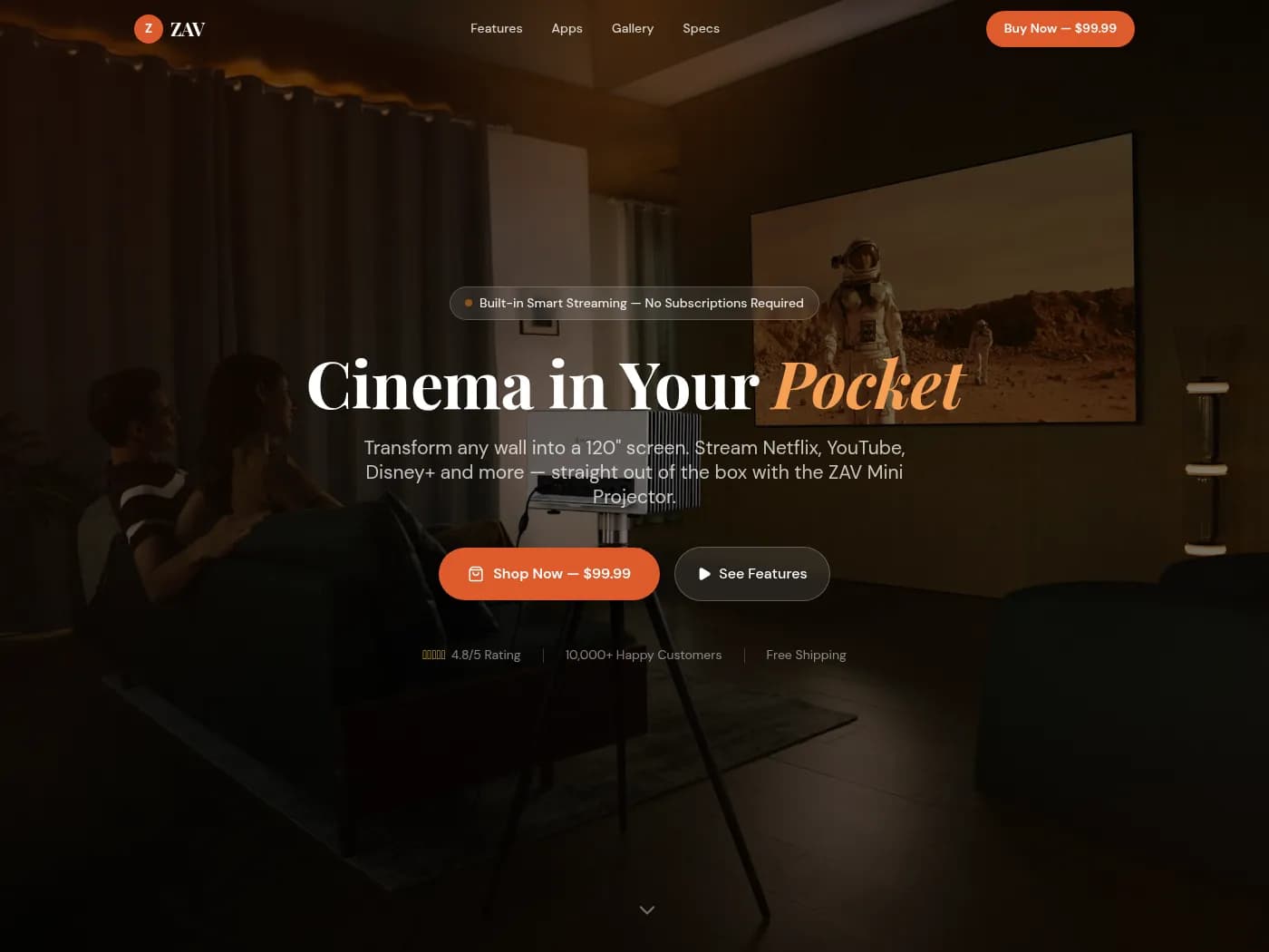 Mini Projector Product Site