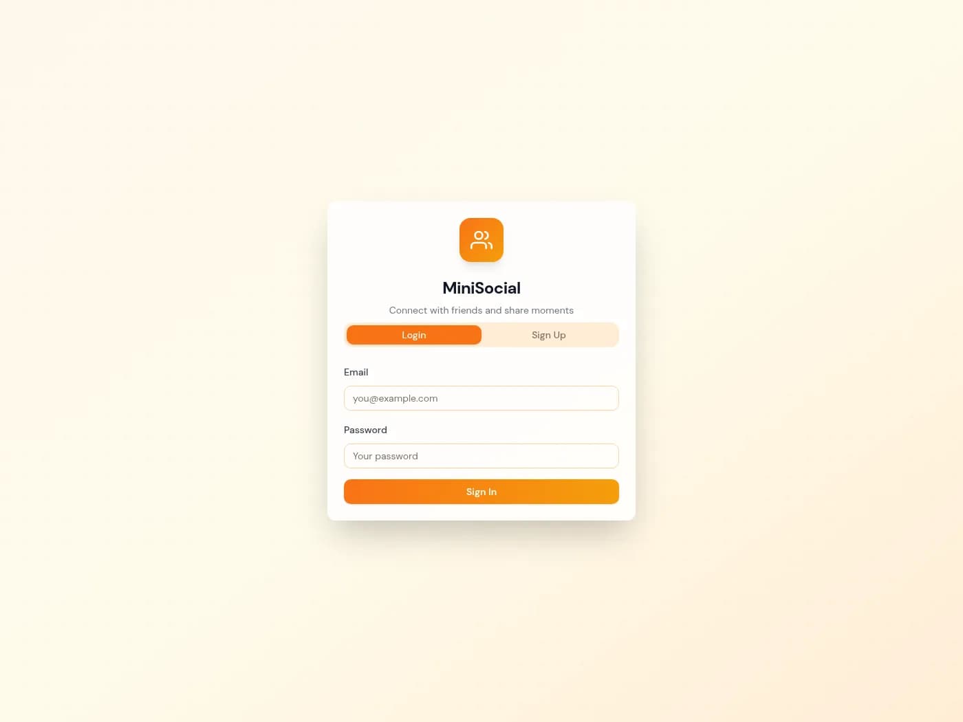 Mini Social Network