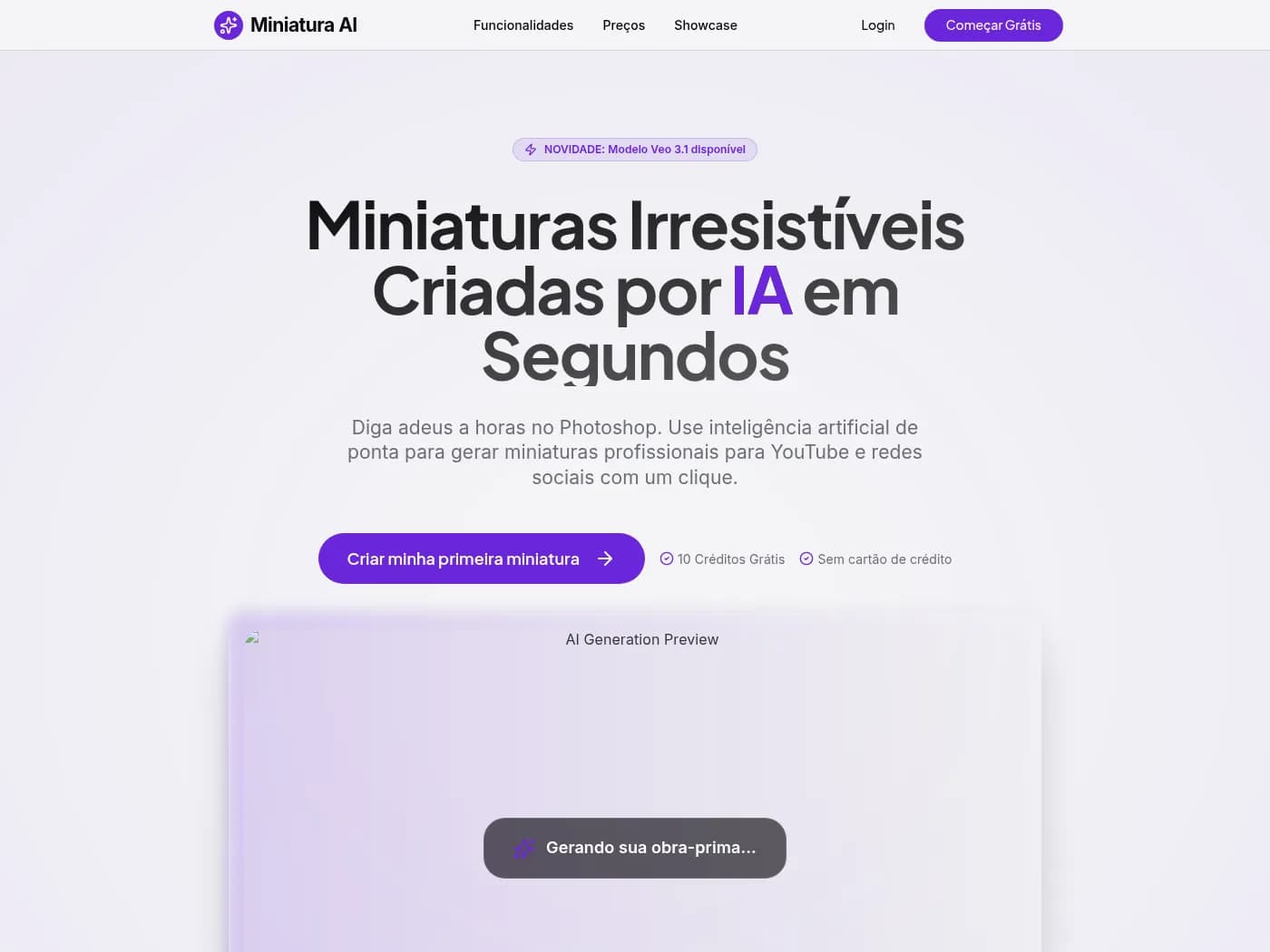 Gerador Miniaturas IA