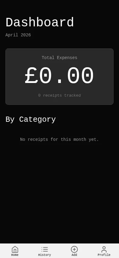 Minicab Receipts App