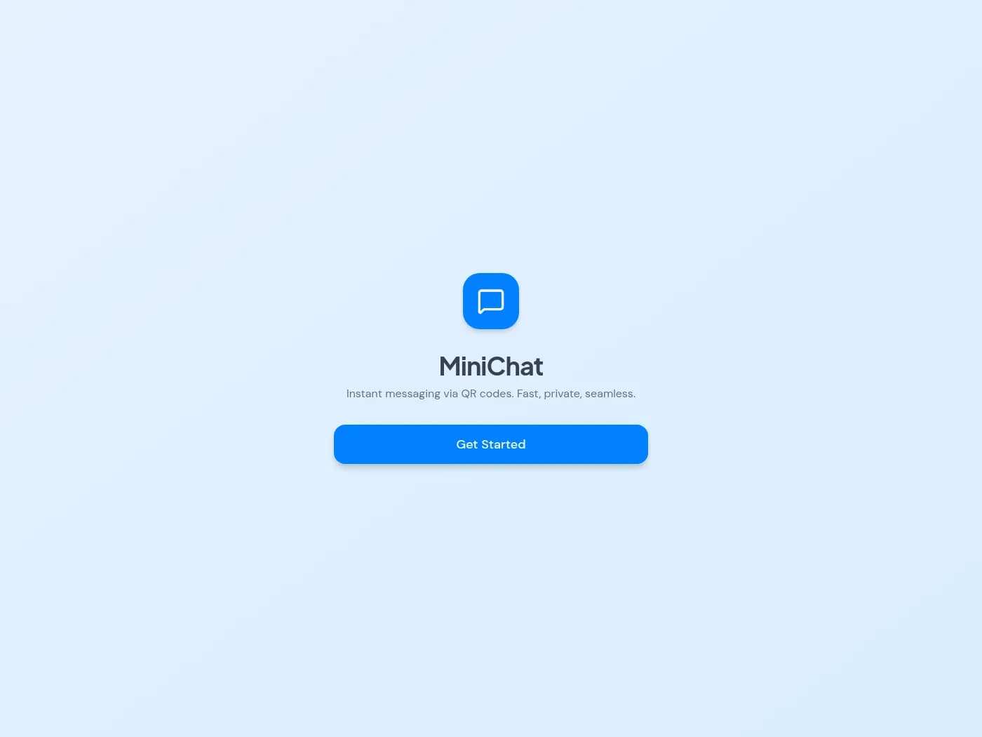 MiniChat QR Messenger