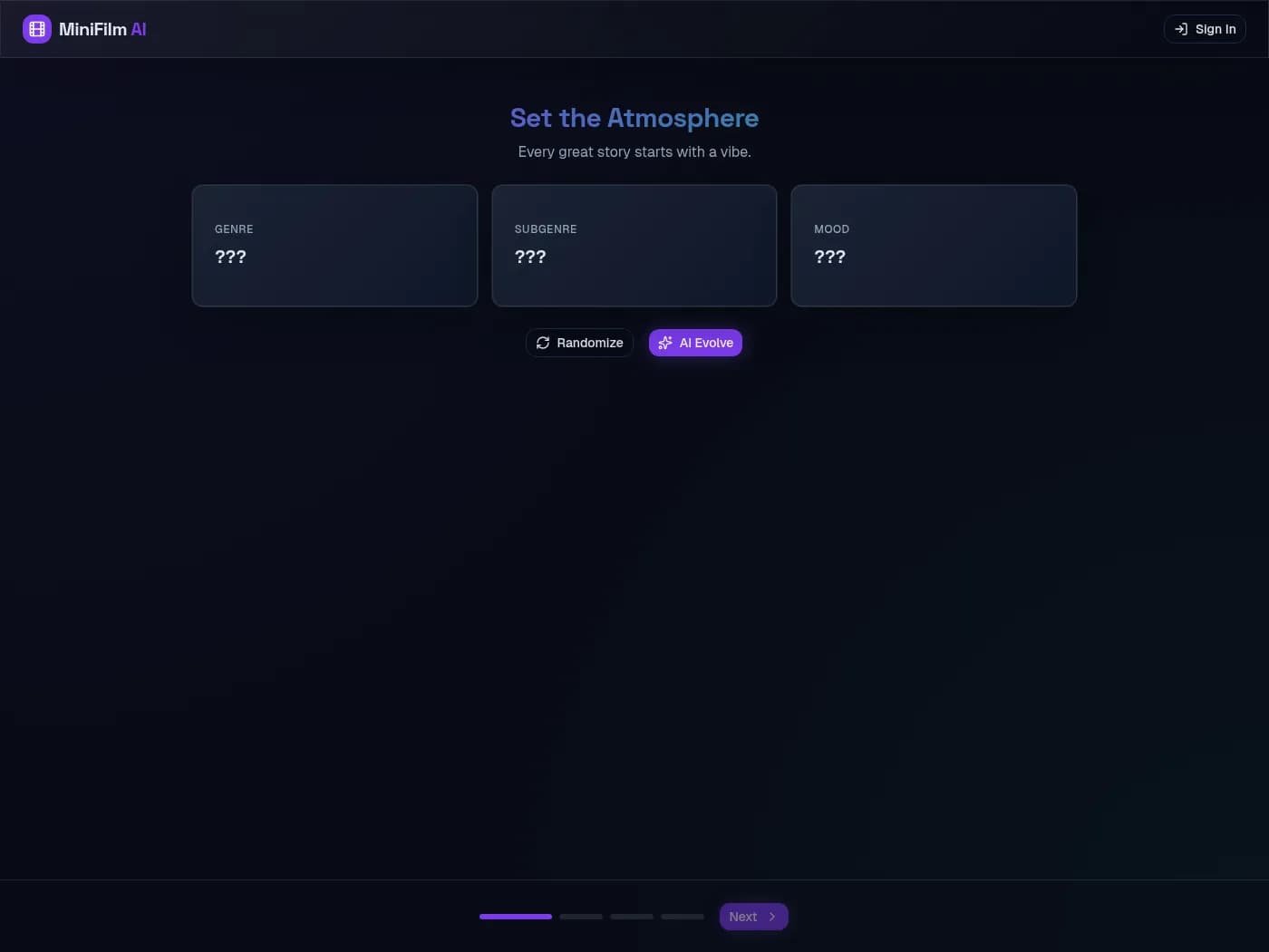 MiniFilm Scene Generator