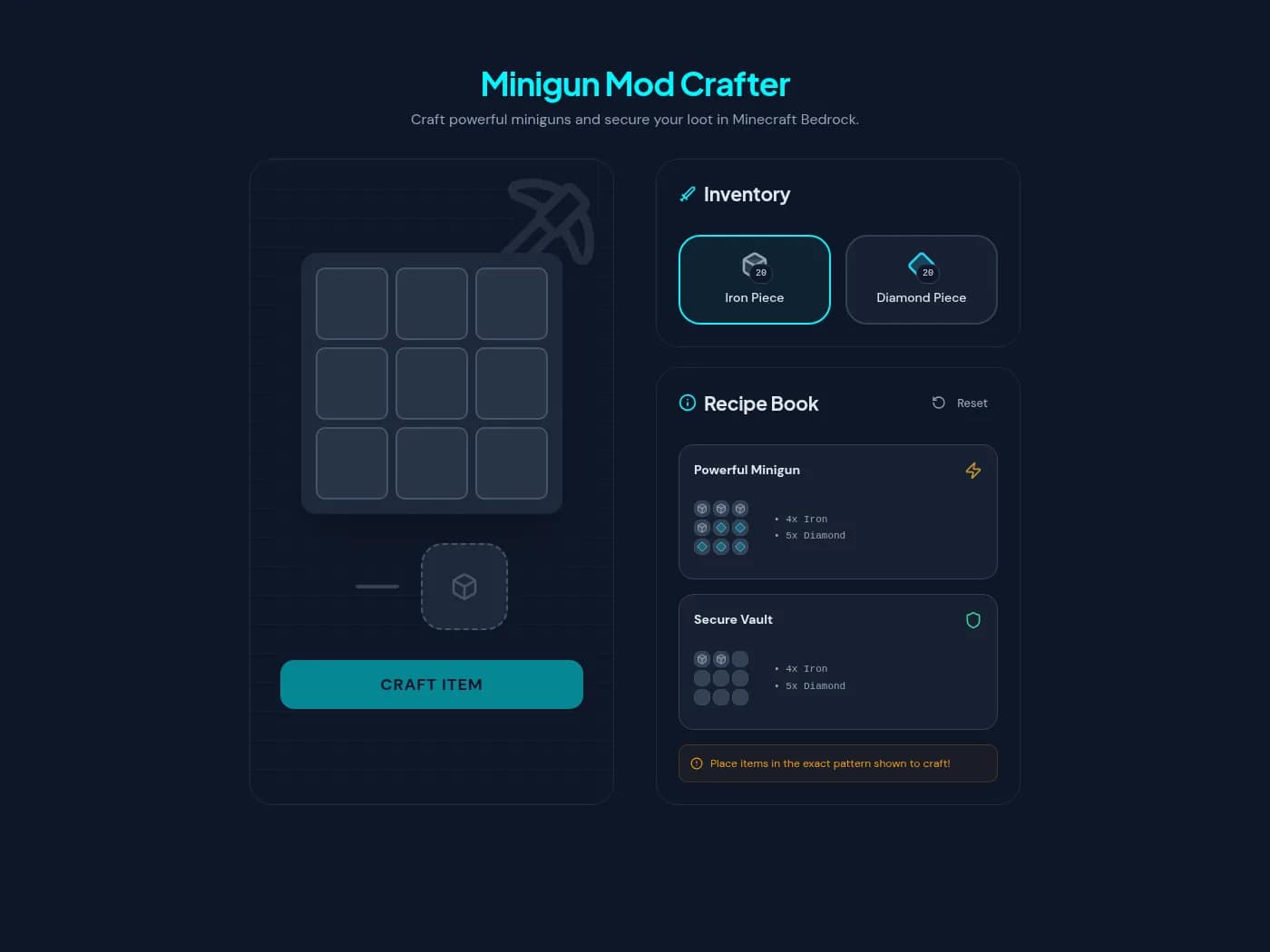 Minigun Mod Crafter