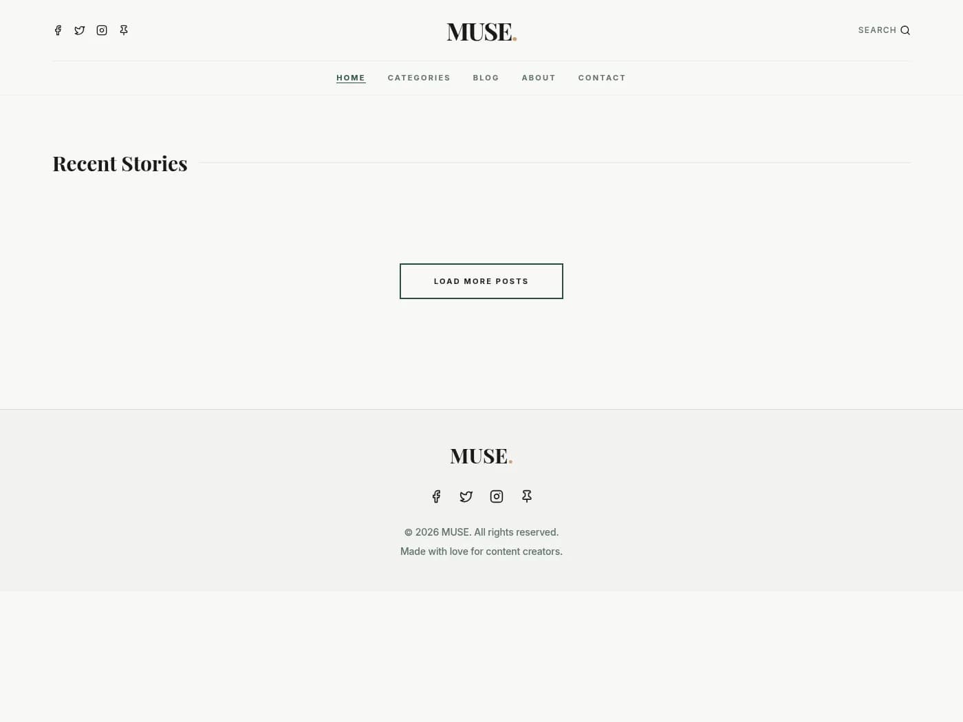 Minimalist Blog Platform