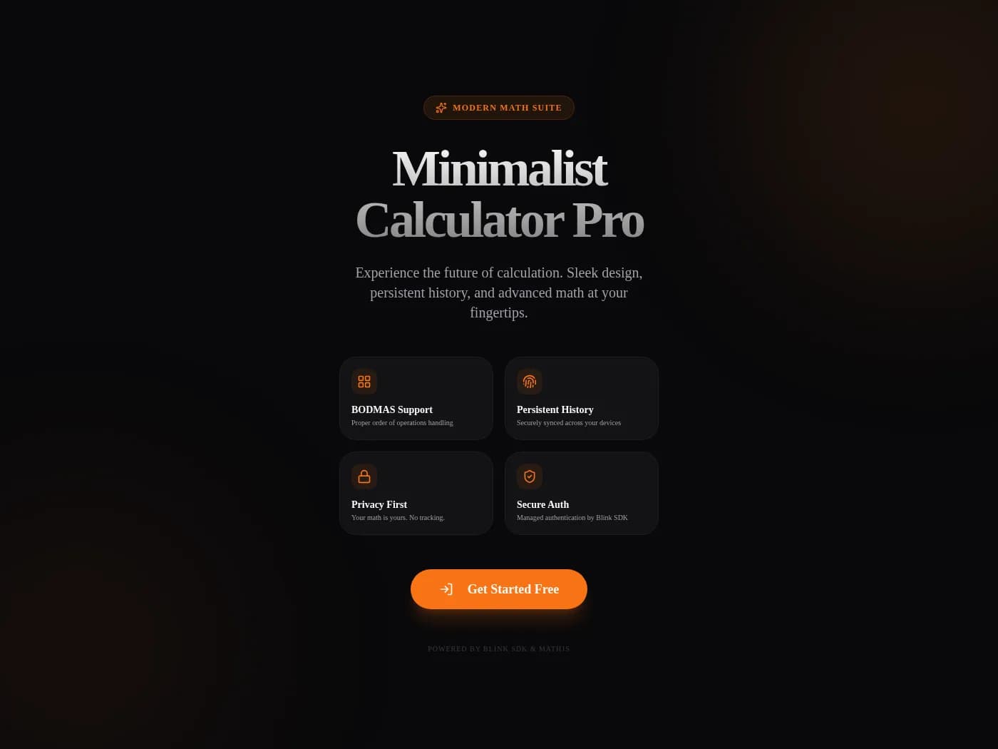 Minimalist Calculator Pro