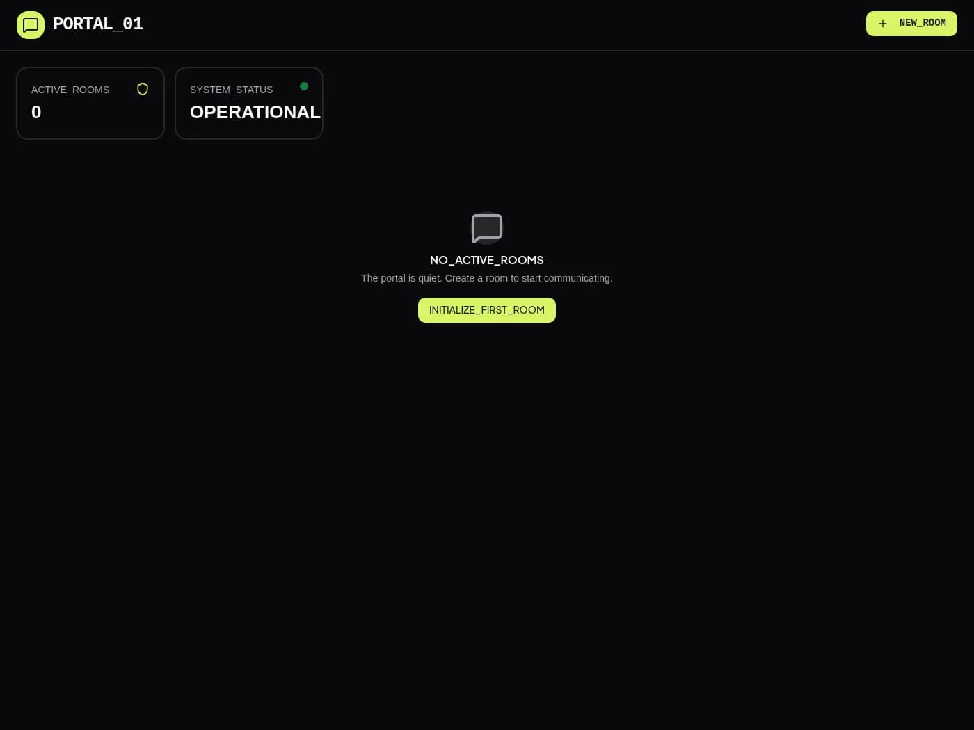 Minimalist Chat Portal