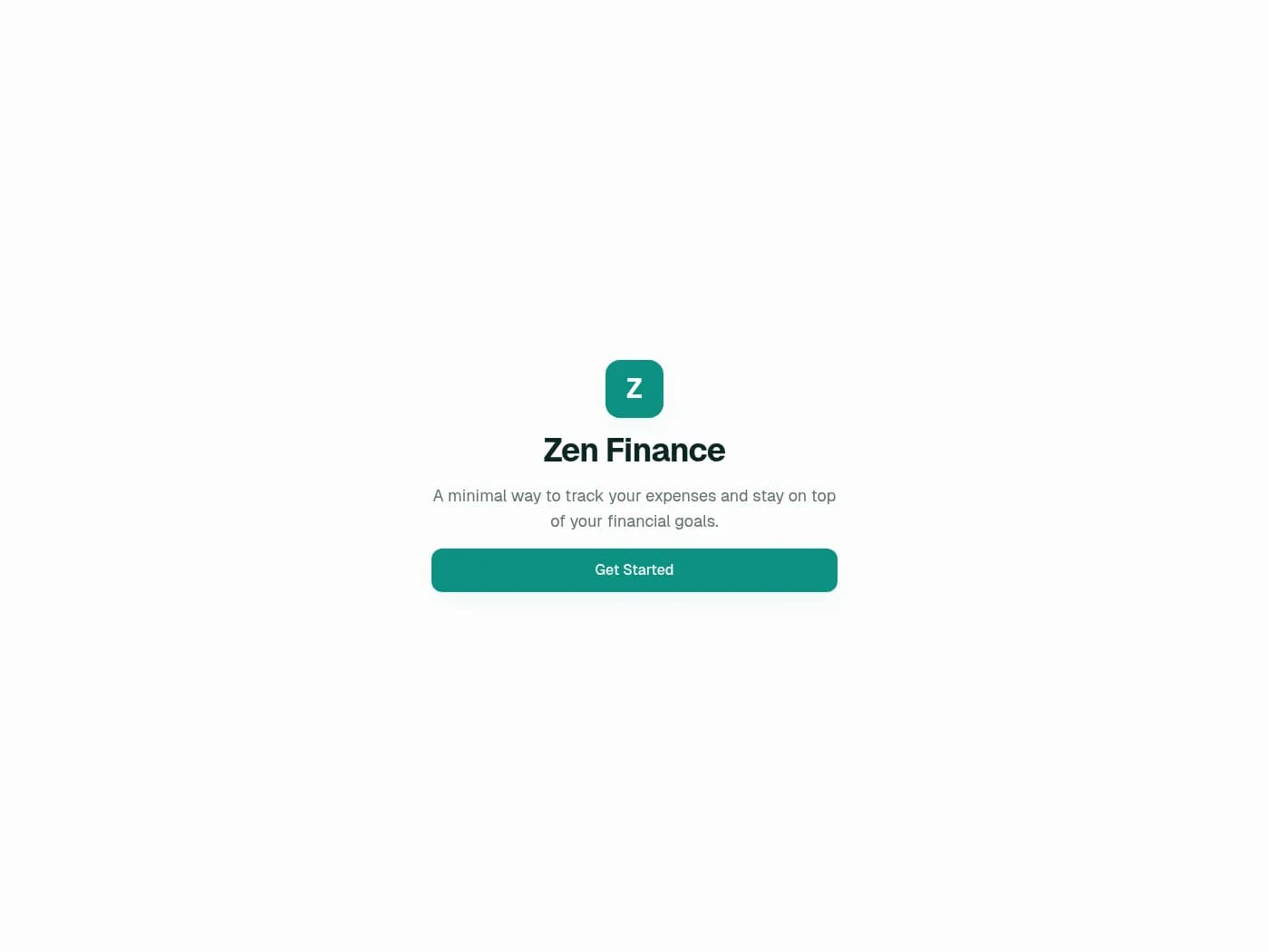 Minimal Finance Tracker