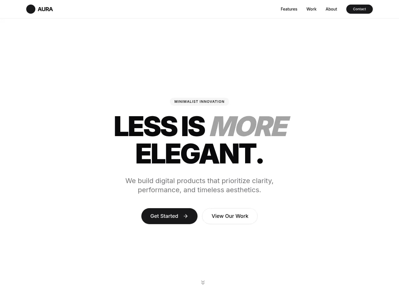 Minimalist Landing Page