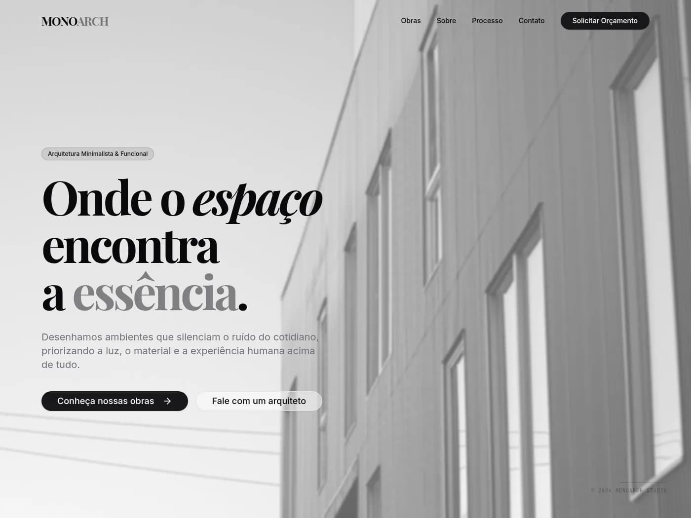 Minimalist Landing Page