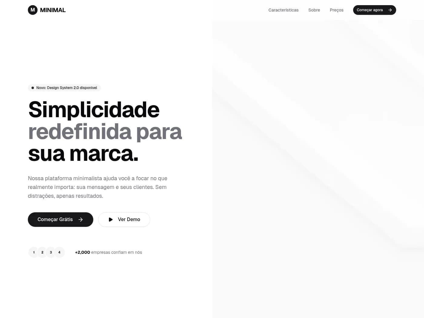 Minimalist Landing Page