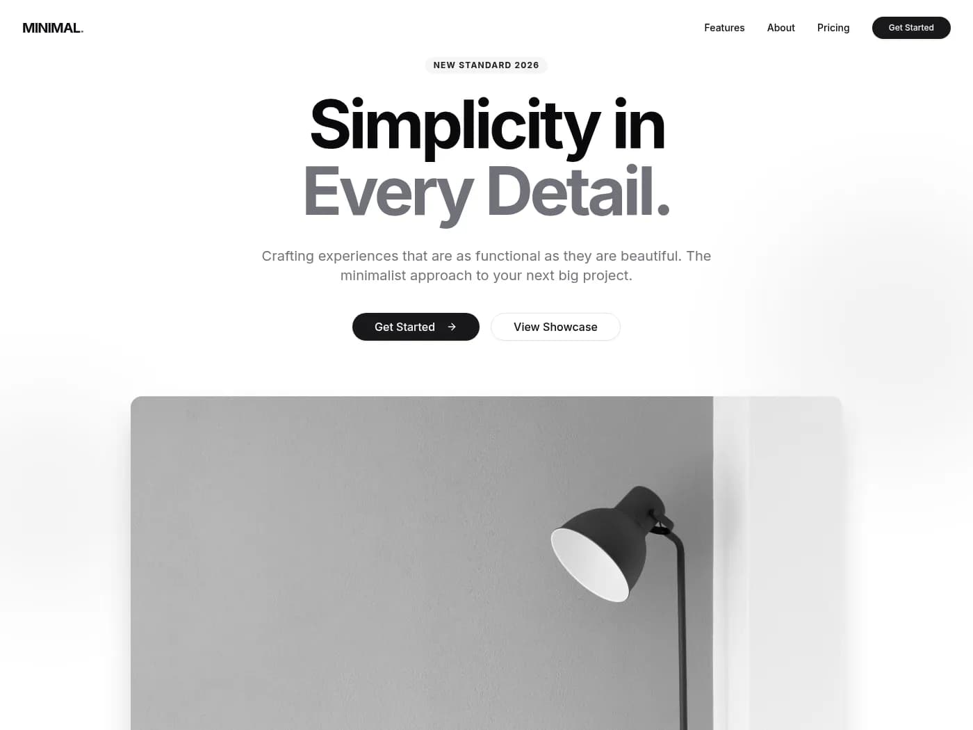 Minimalist Landing Page