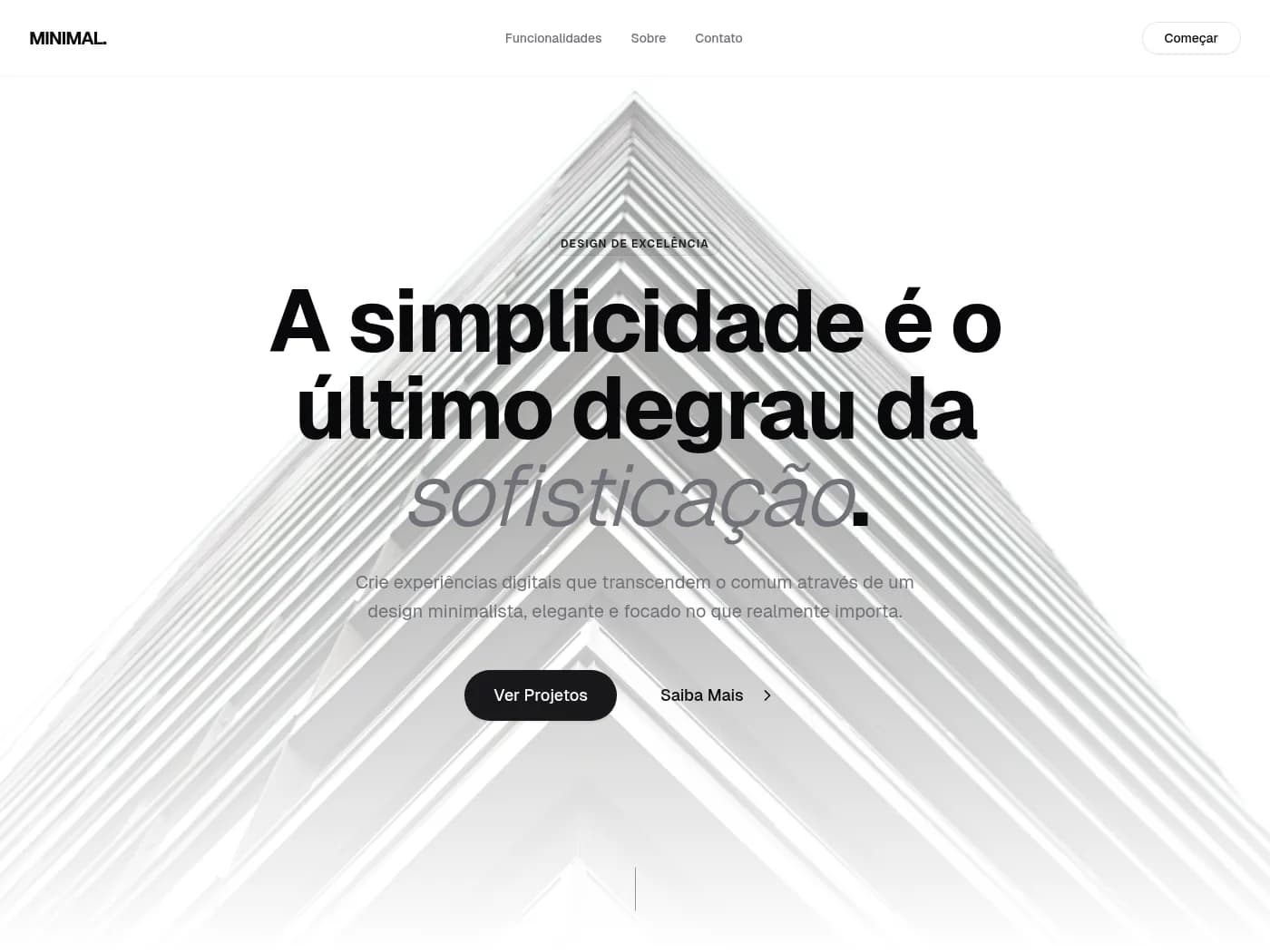 Minimalist Landing Page