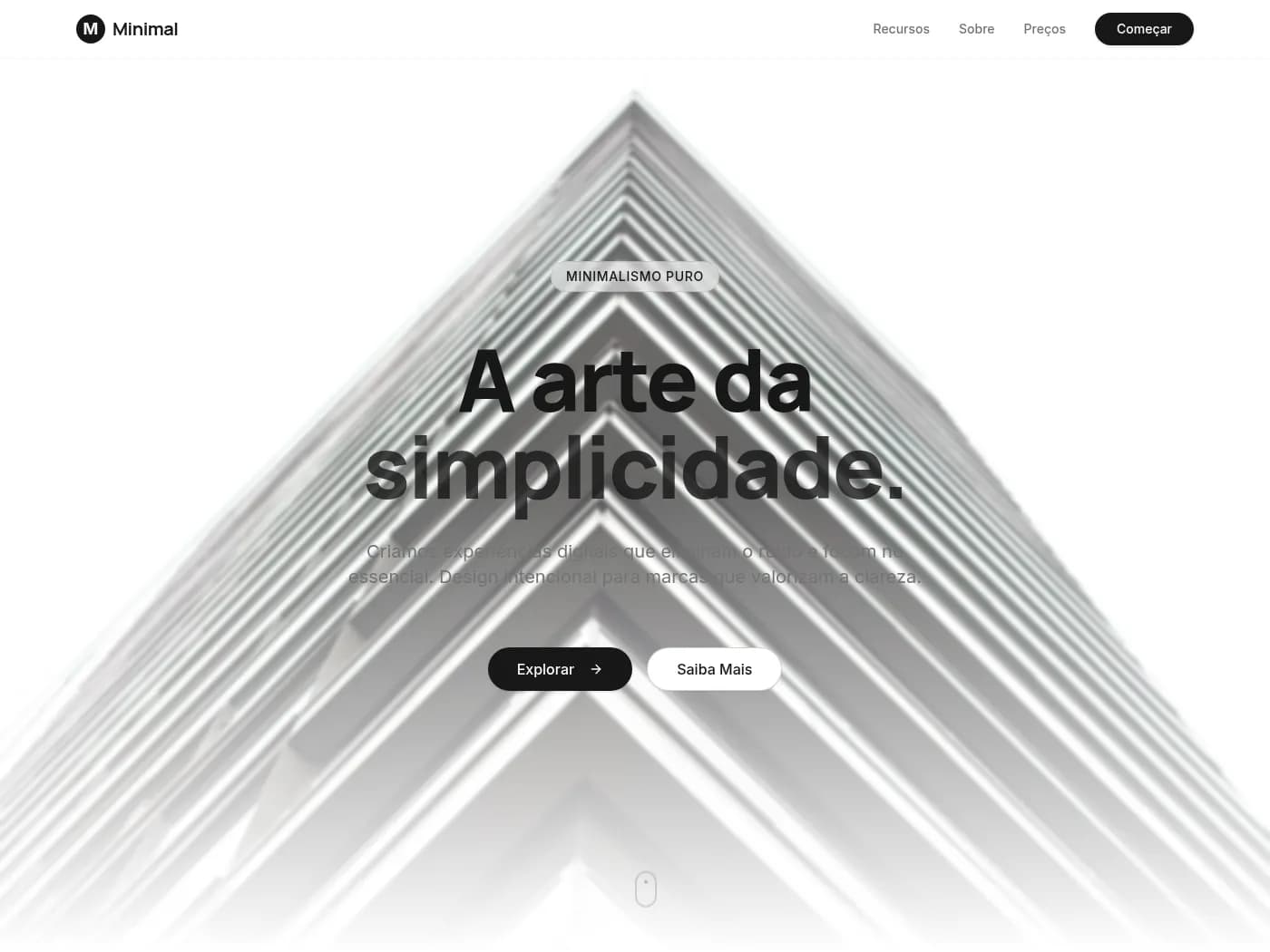 Minimalist Landing Page