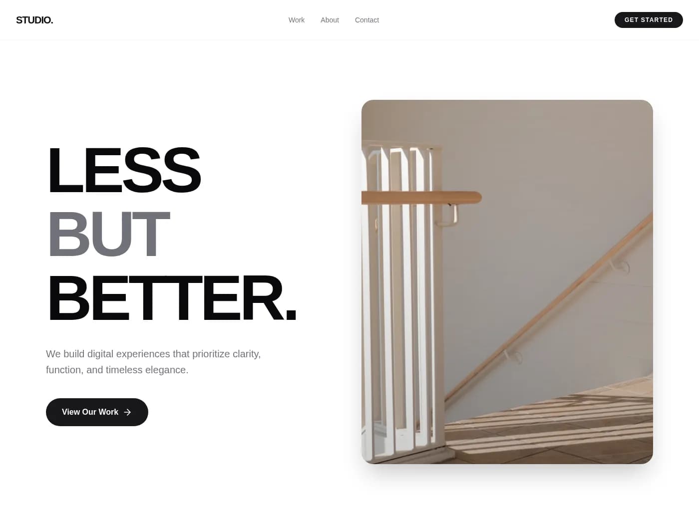 Minimal Landing Page