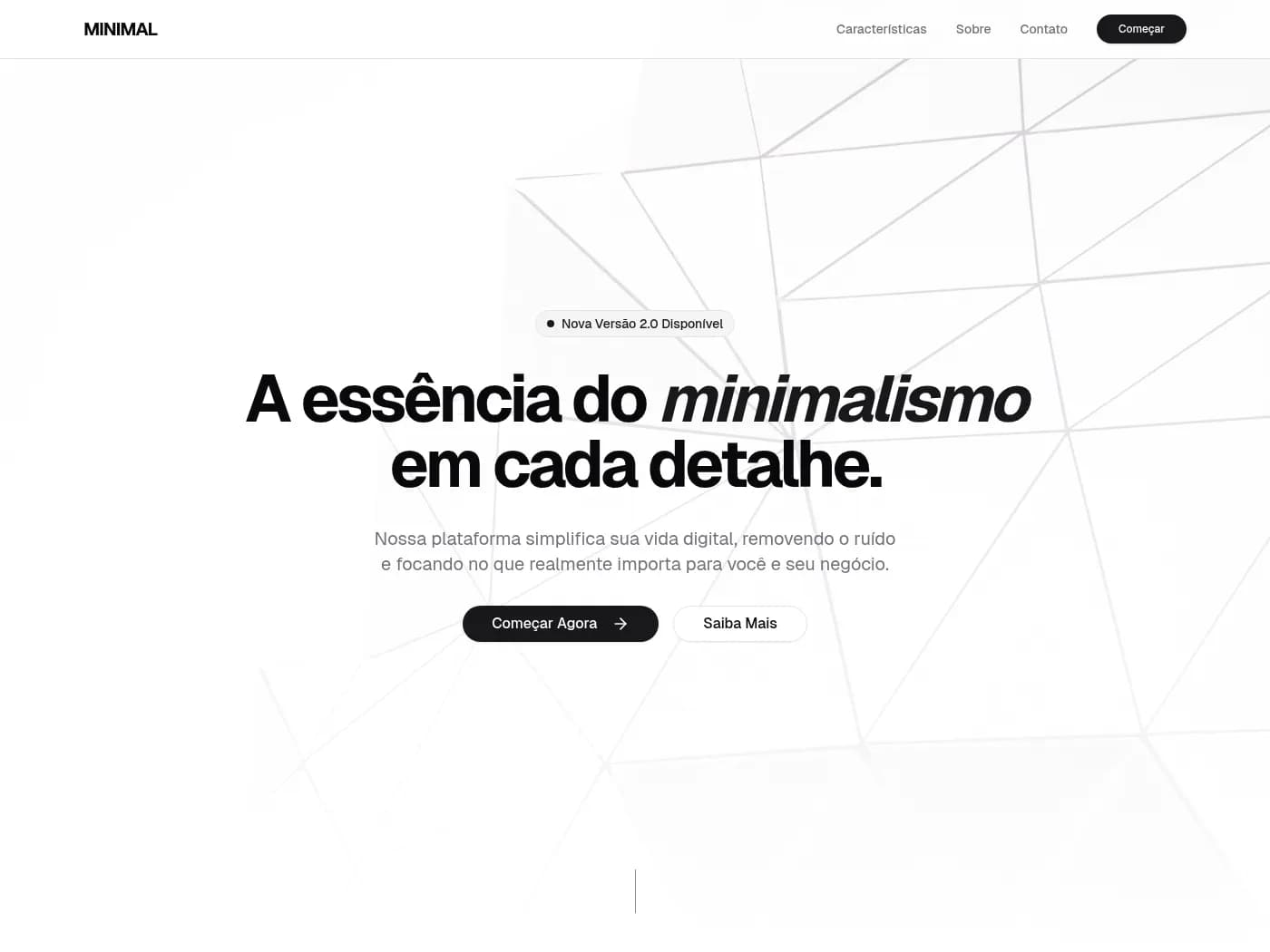 Minimalist Landing Page