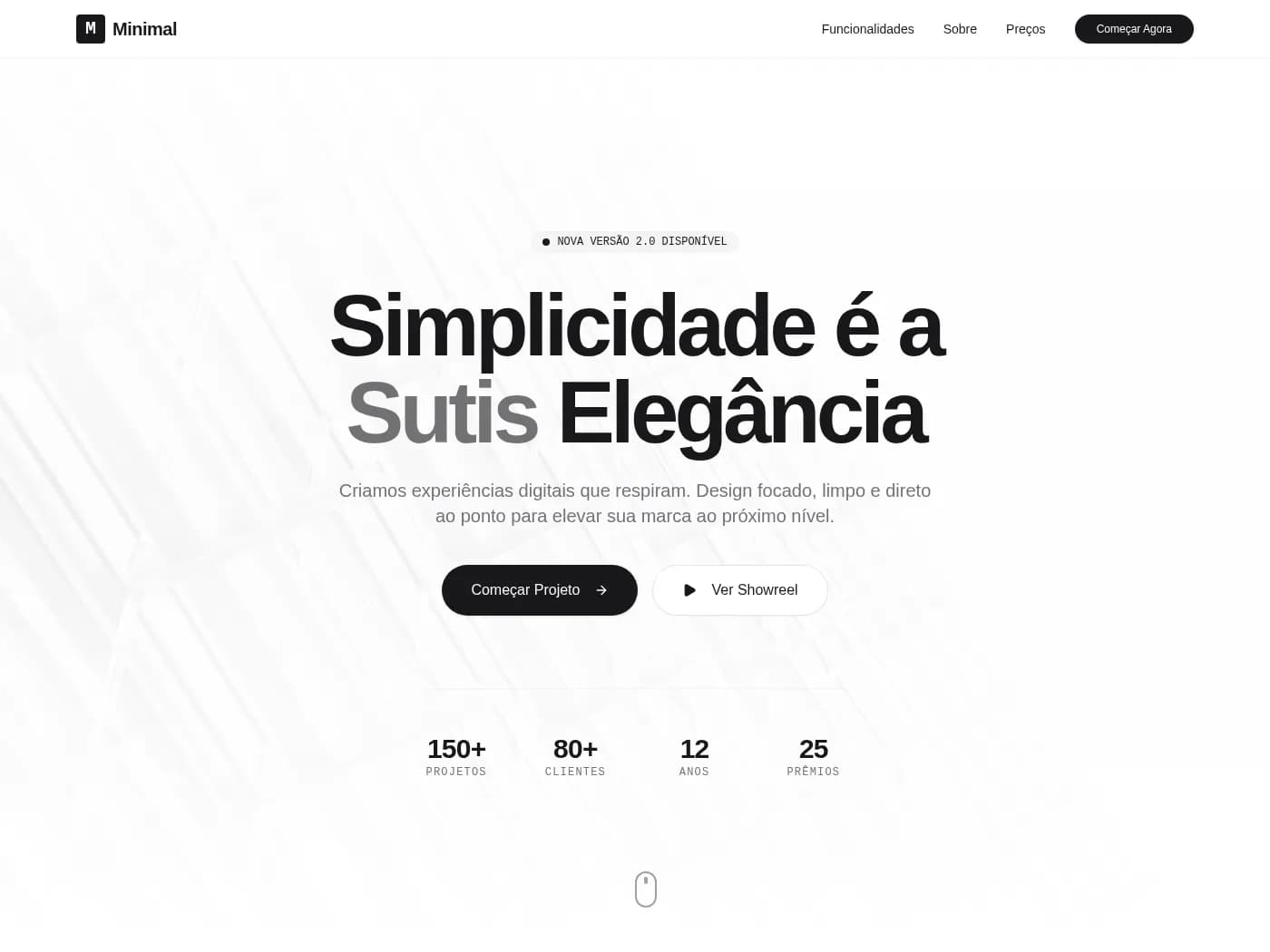 Minimalist Landing Page