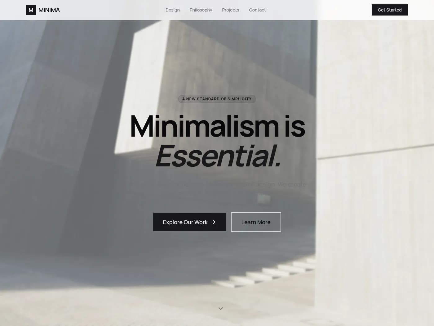 Minimal Landing Page
