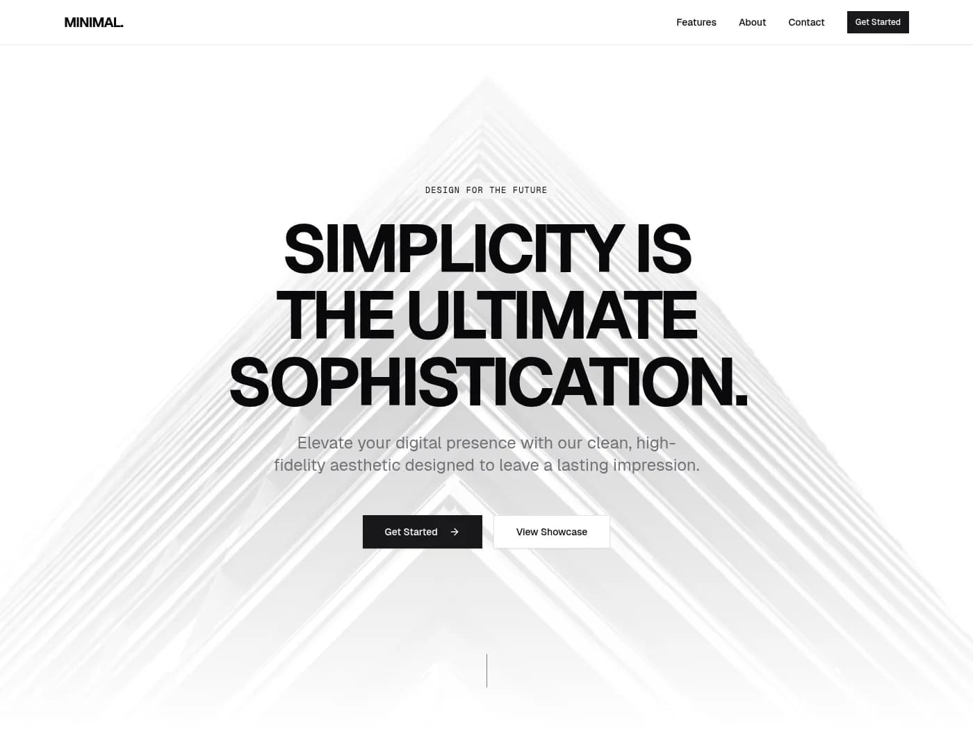 Minimal Landing Page