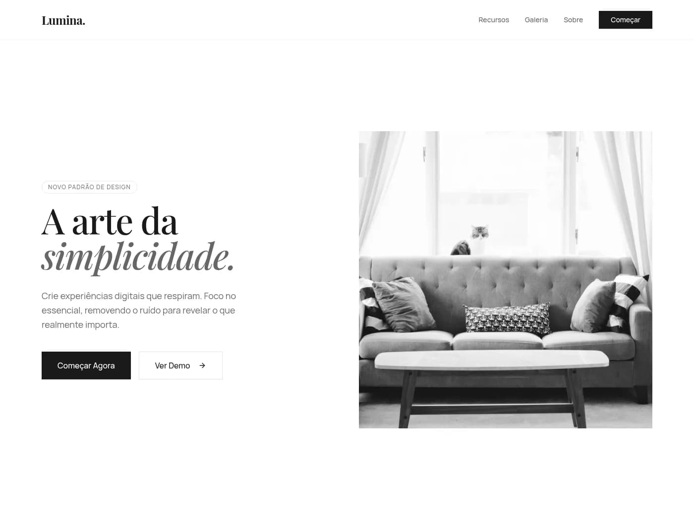 Minimalist Landing Page