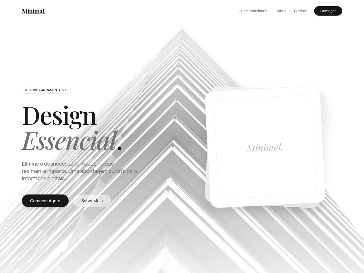 Minimal Landing Page
