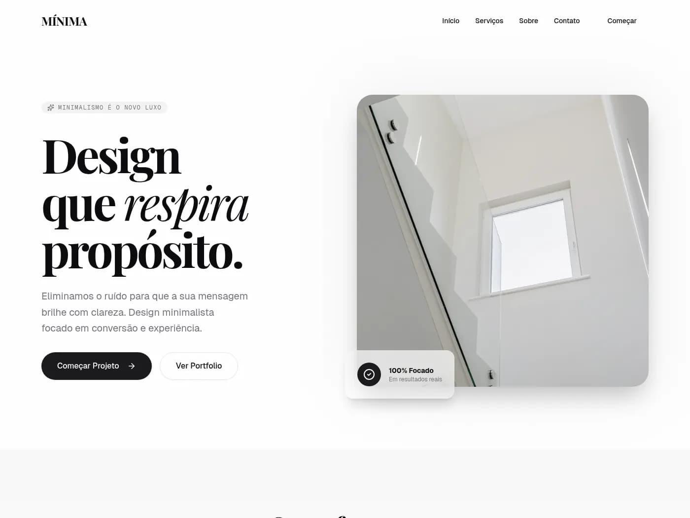 Minimal Landing Page