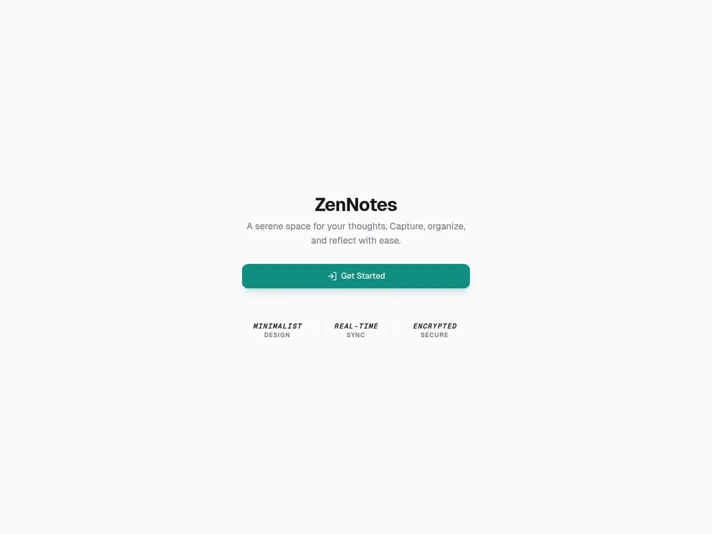 Minimalist Notes App
