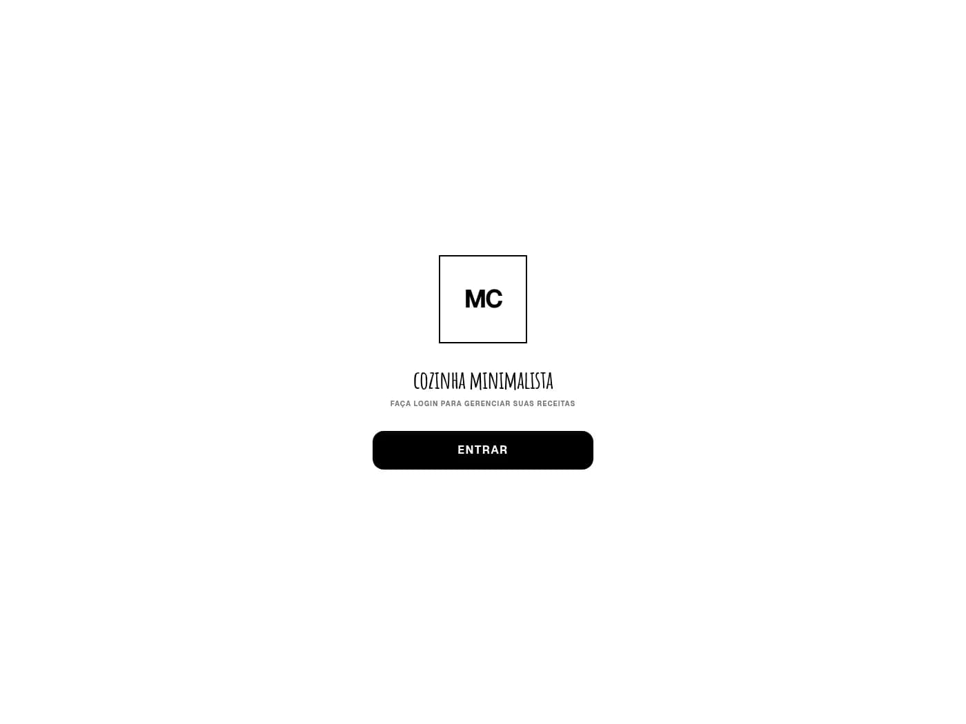 Minimalist Recipe App