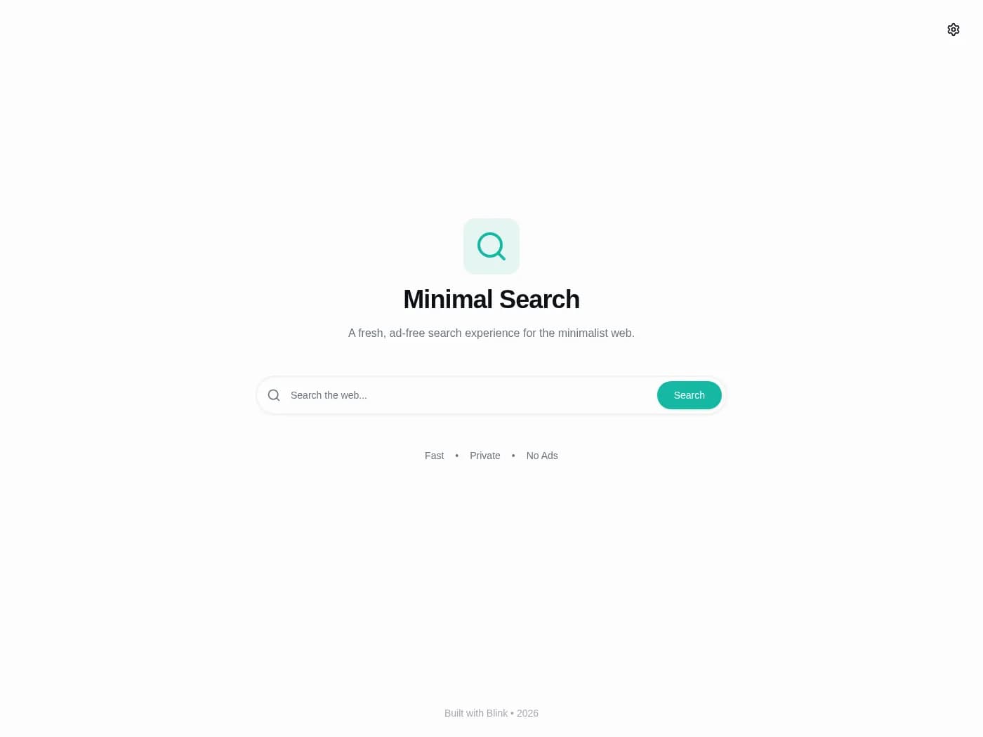 Minimalist Web Search