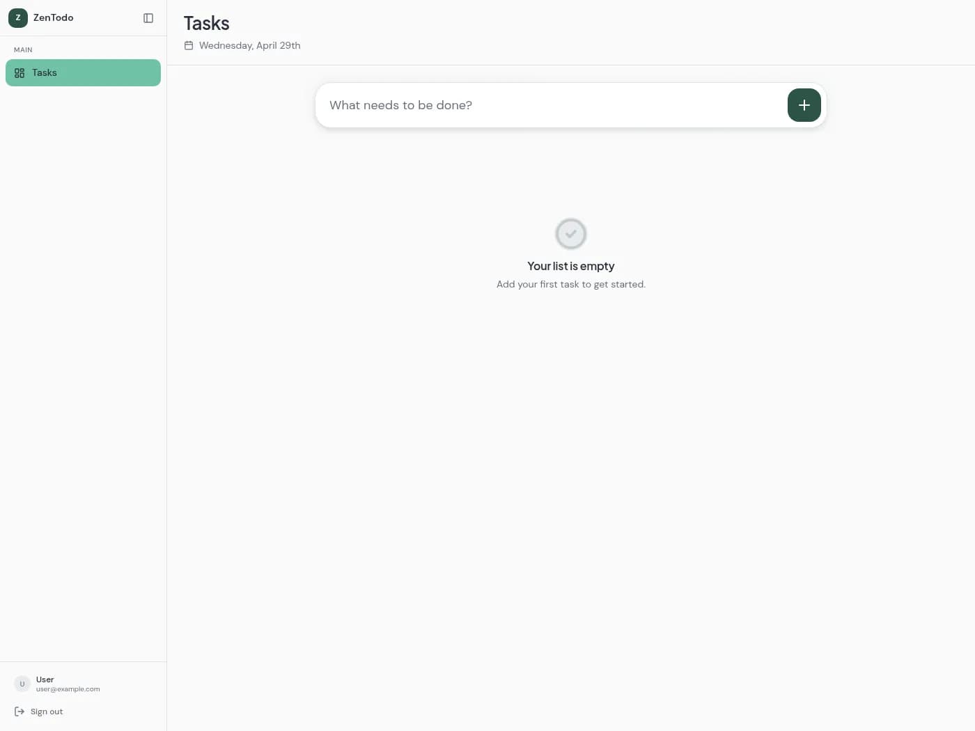 Minimalist To-Do List