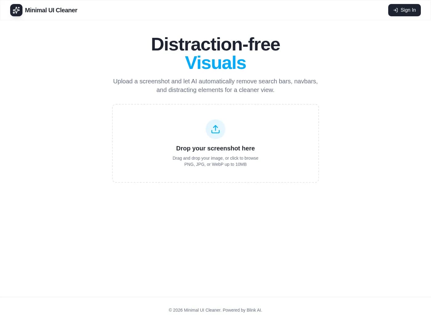 Minimal UI Cleaner