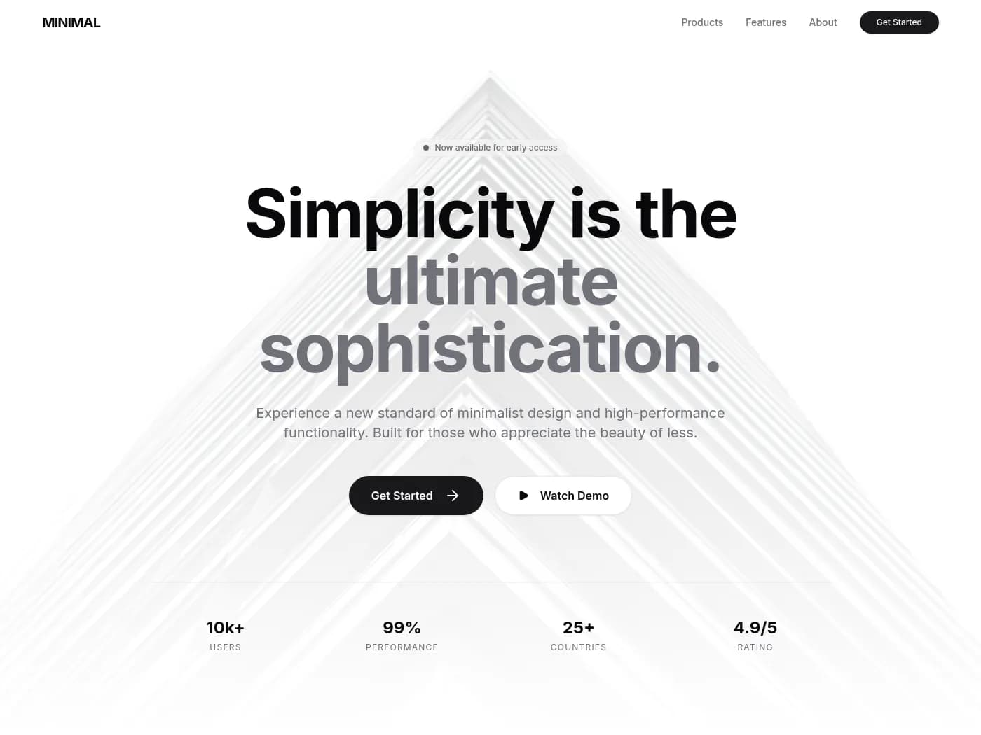 Minimalist Landing Page