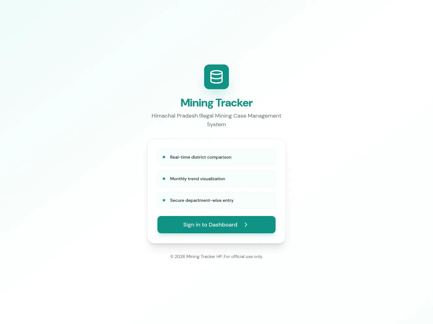 Mining Case Tracker