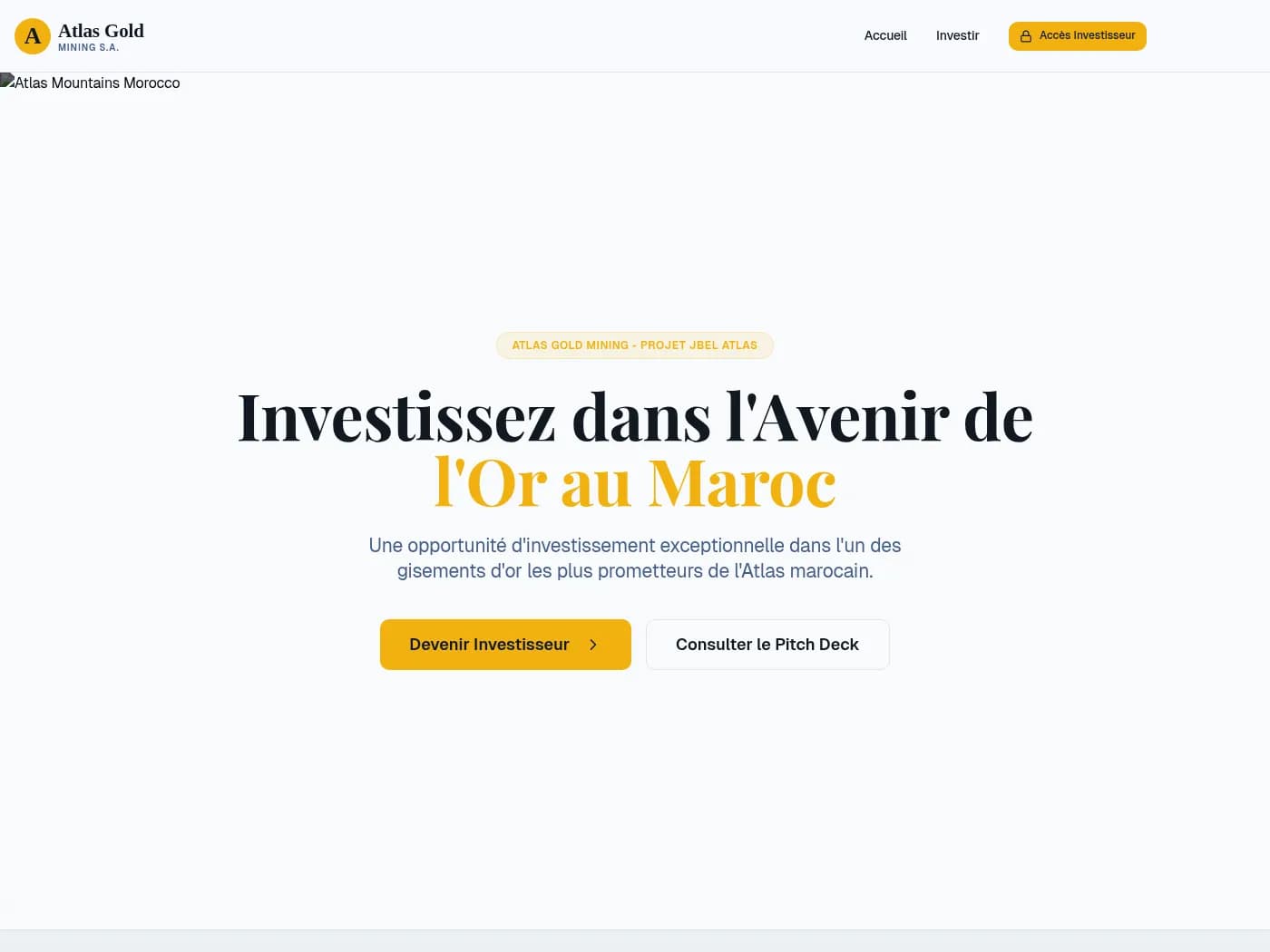 Mining Investor Portal