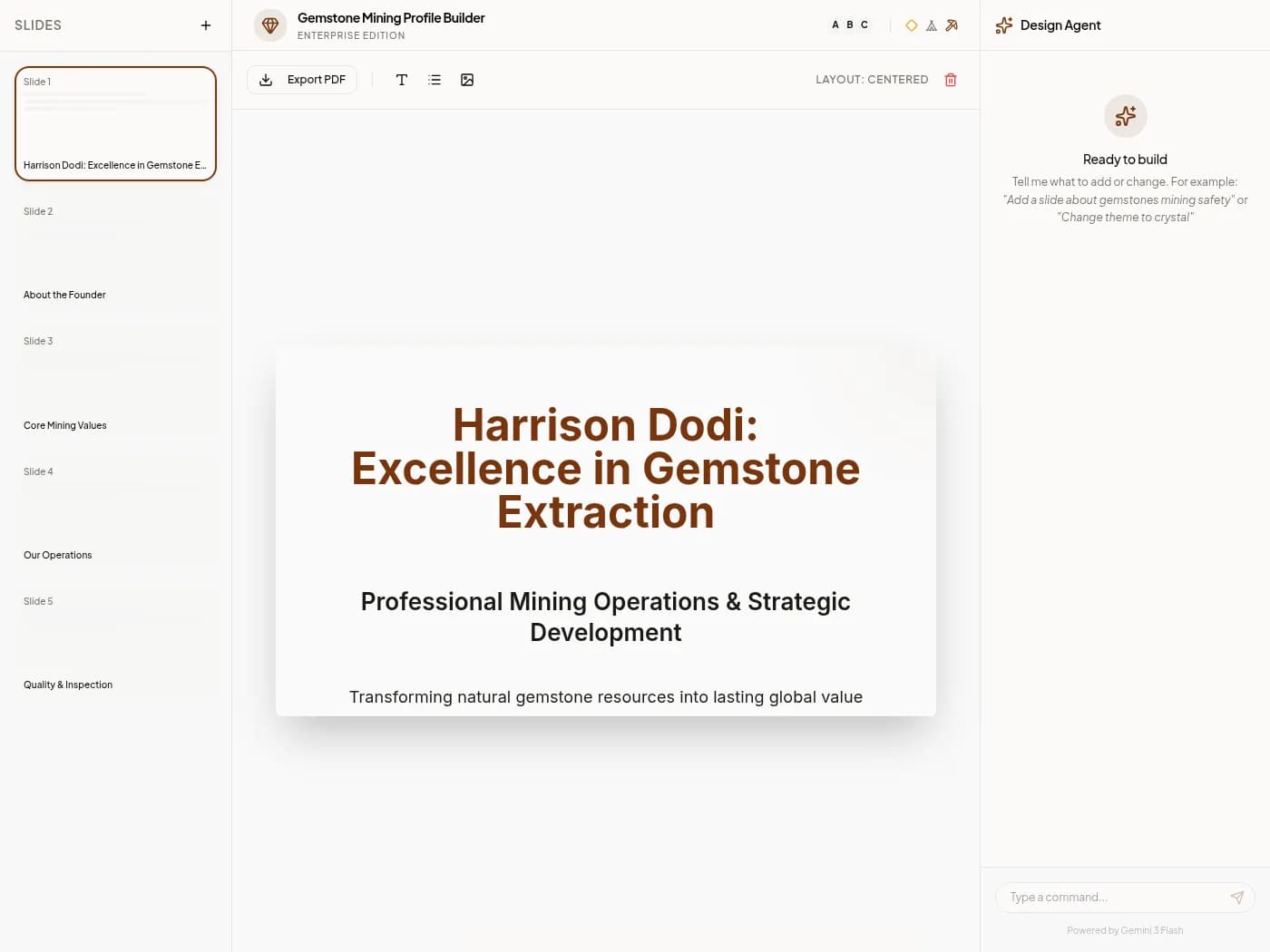 Gemstone Mining Profile Doc