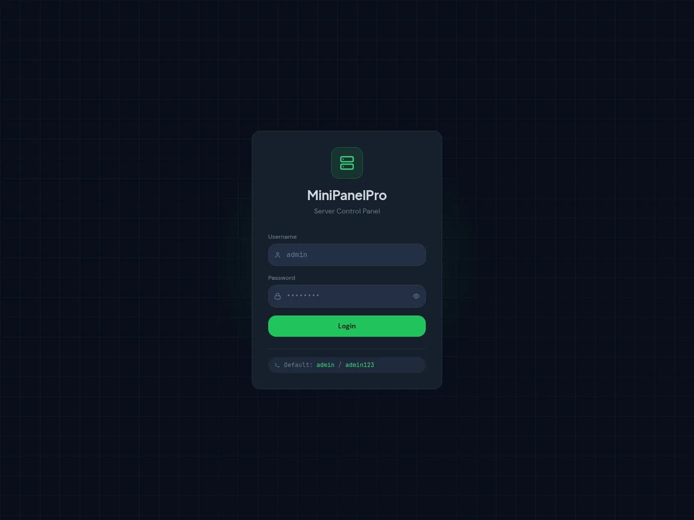 MiniPanelPro Control