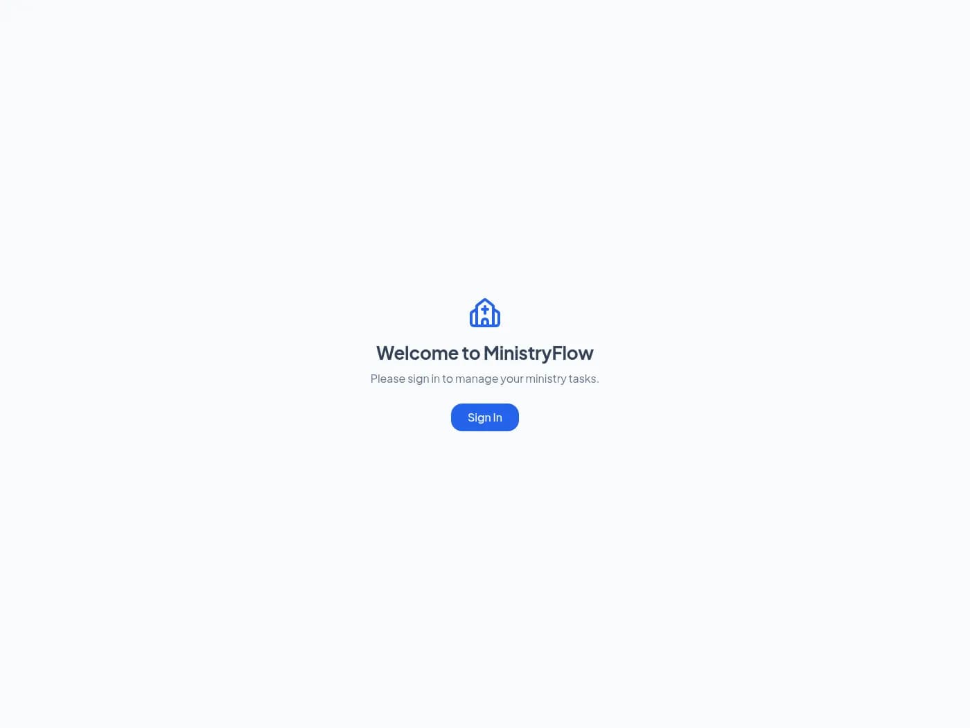 MinistryFlow Dashboard