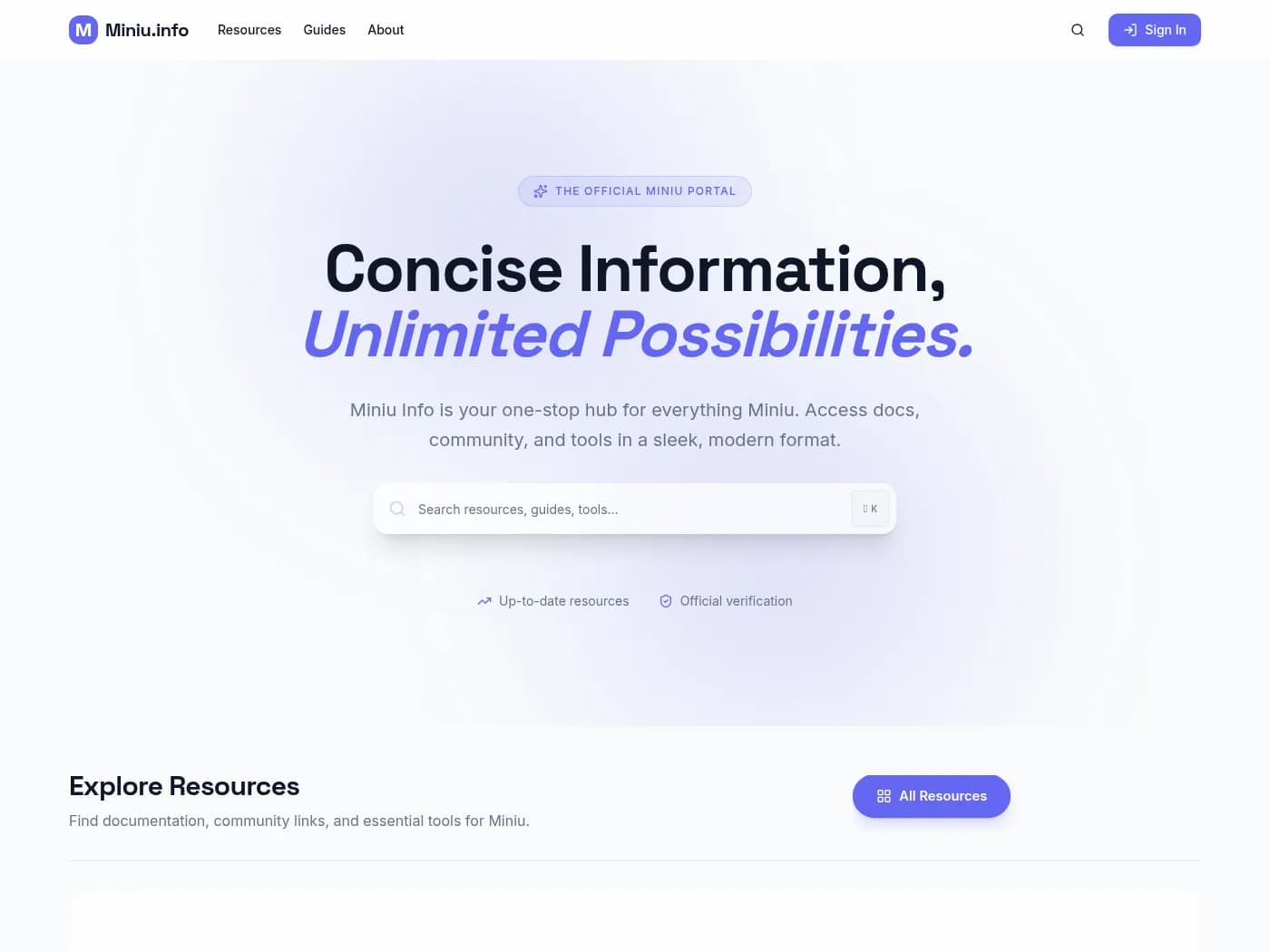 Miniu Info Portal