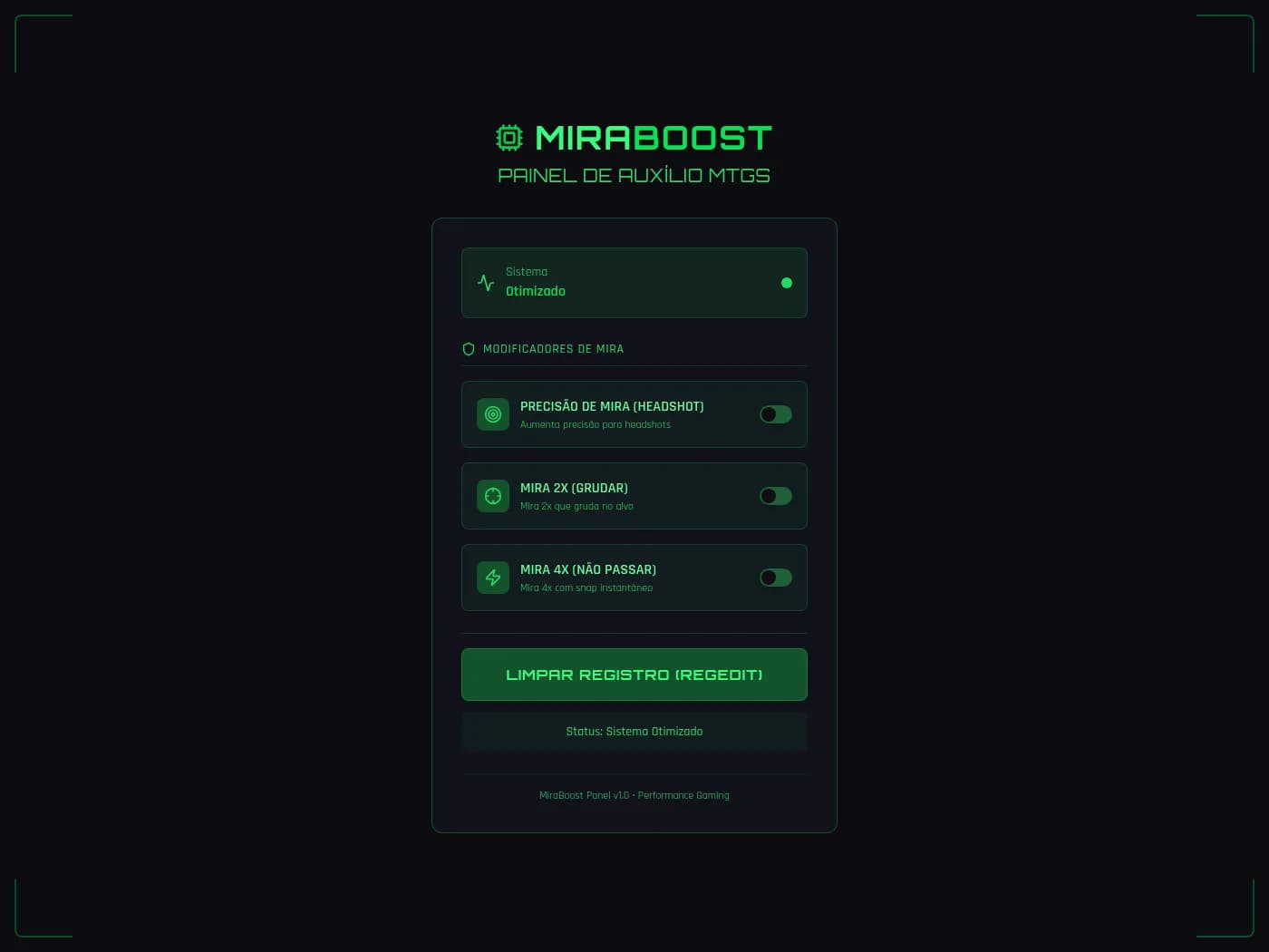MiraBoost Panel