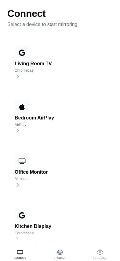 MirrorCast Hub