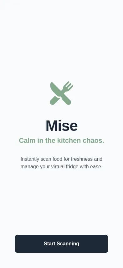 Mise: Calm Kitchen Scanner