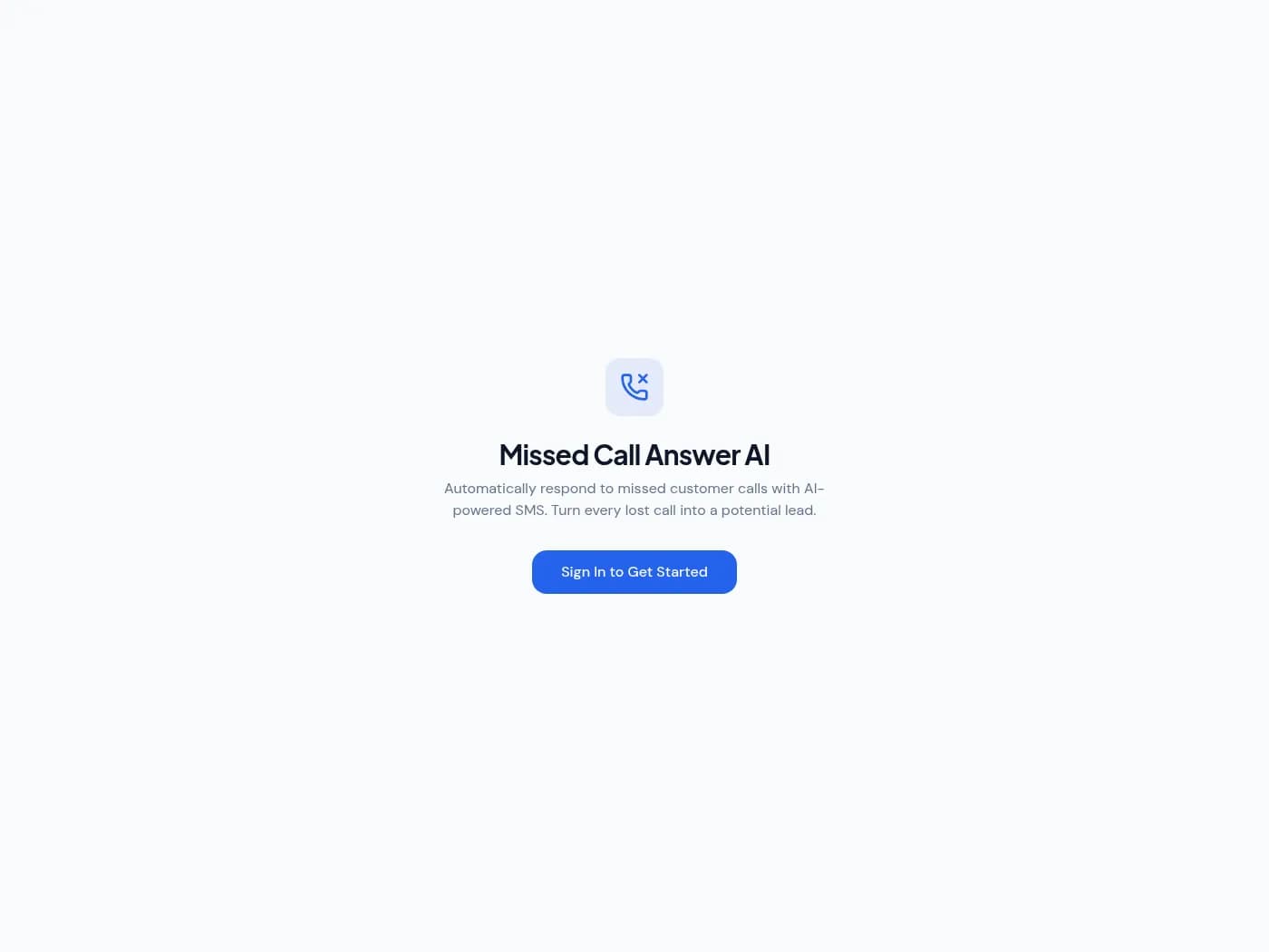 Missed Call Answer AI