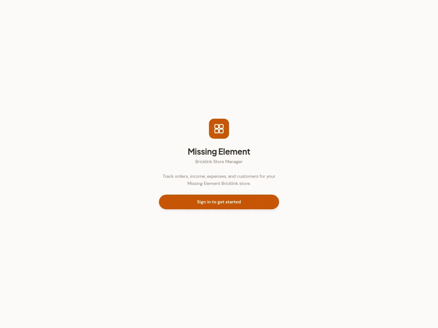 Missing Element Tracker
